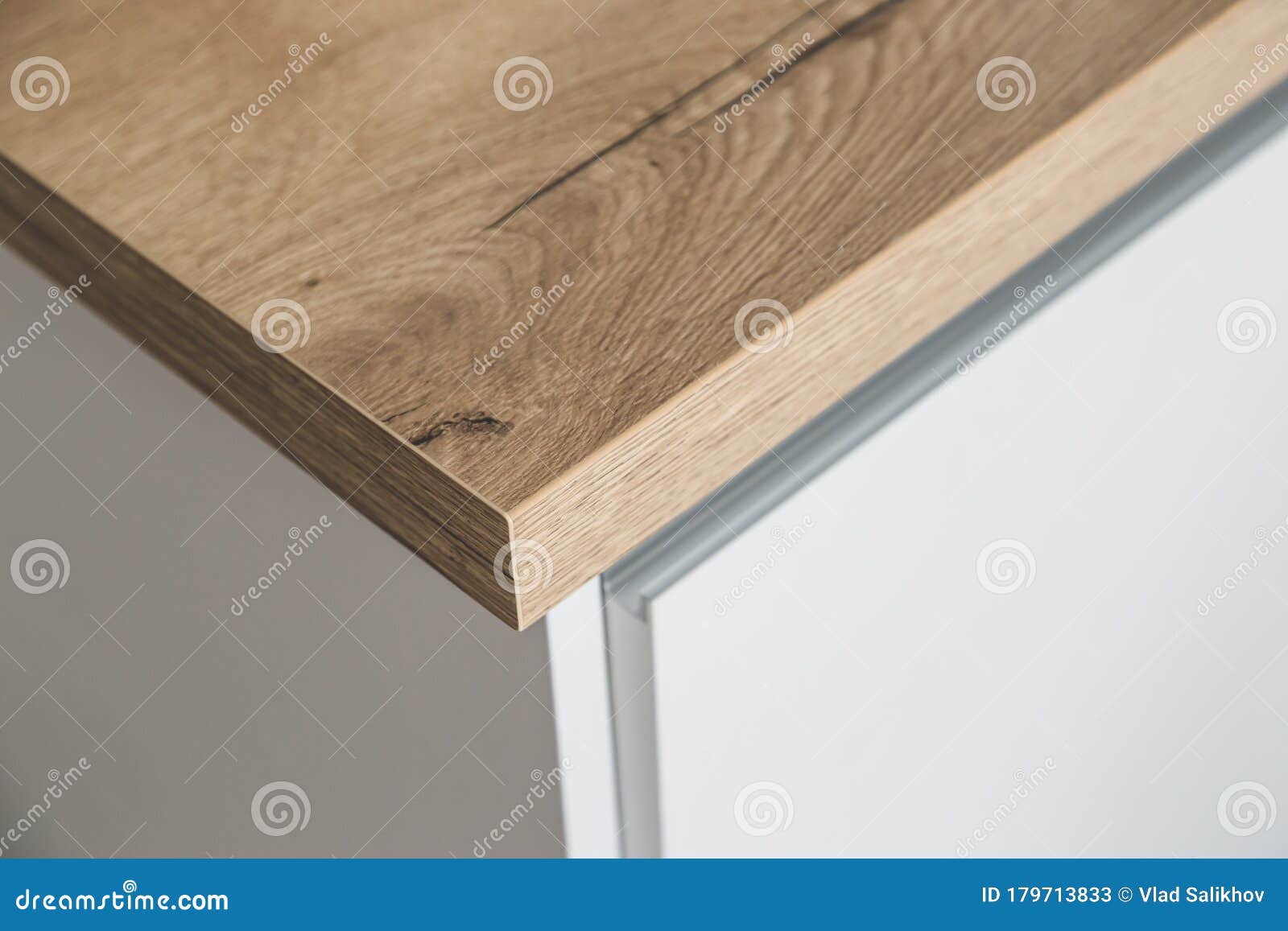 Corner of a Modern Kitchen Worktop in the Interior of a White Kitchen ...