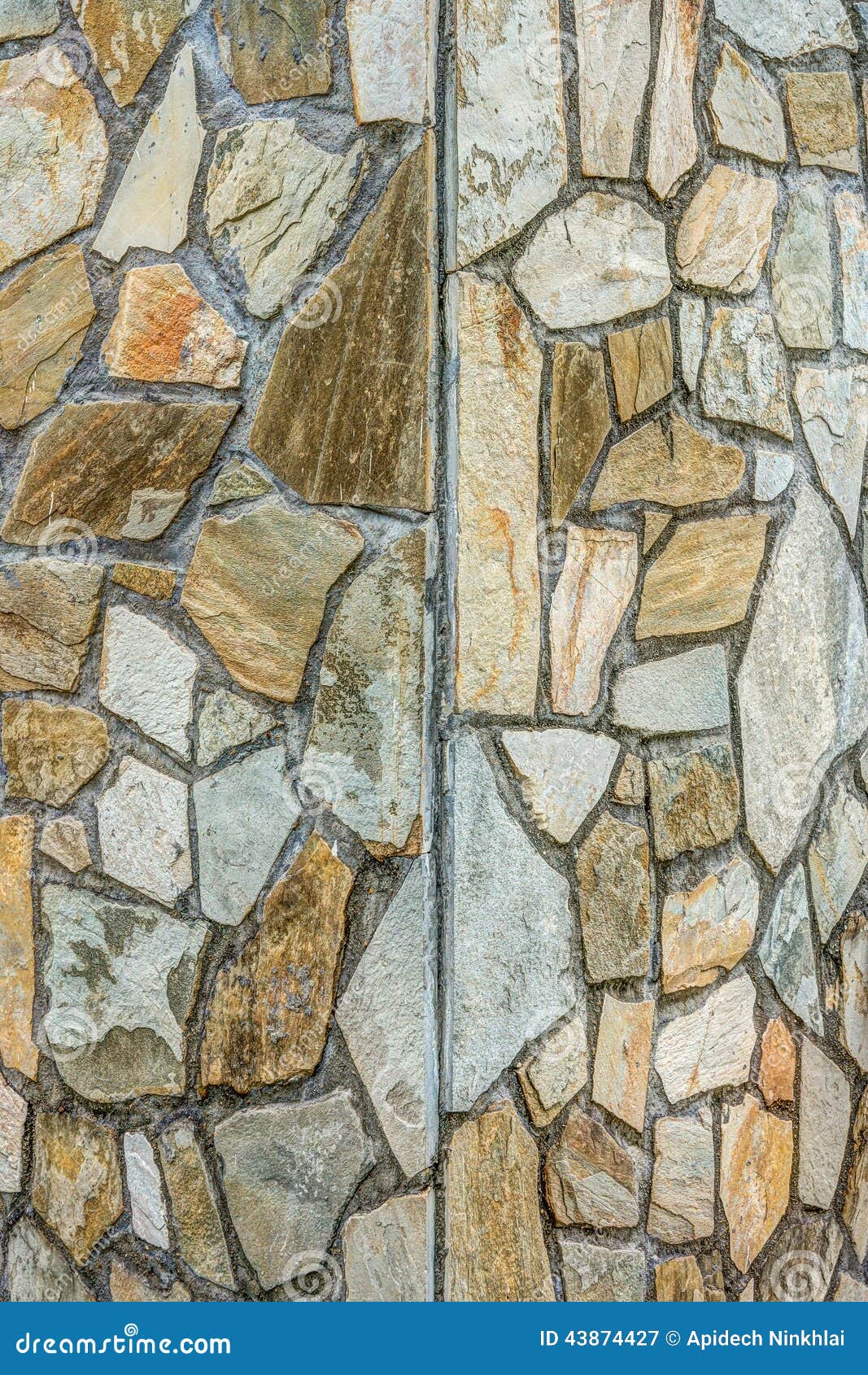 The Corner of a Natural Rock Wall Stock Image - Image of floor, brown ...