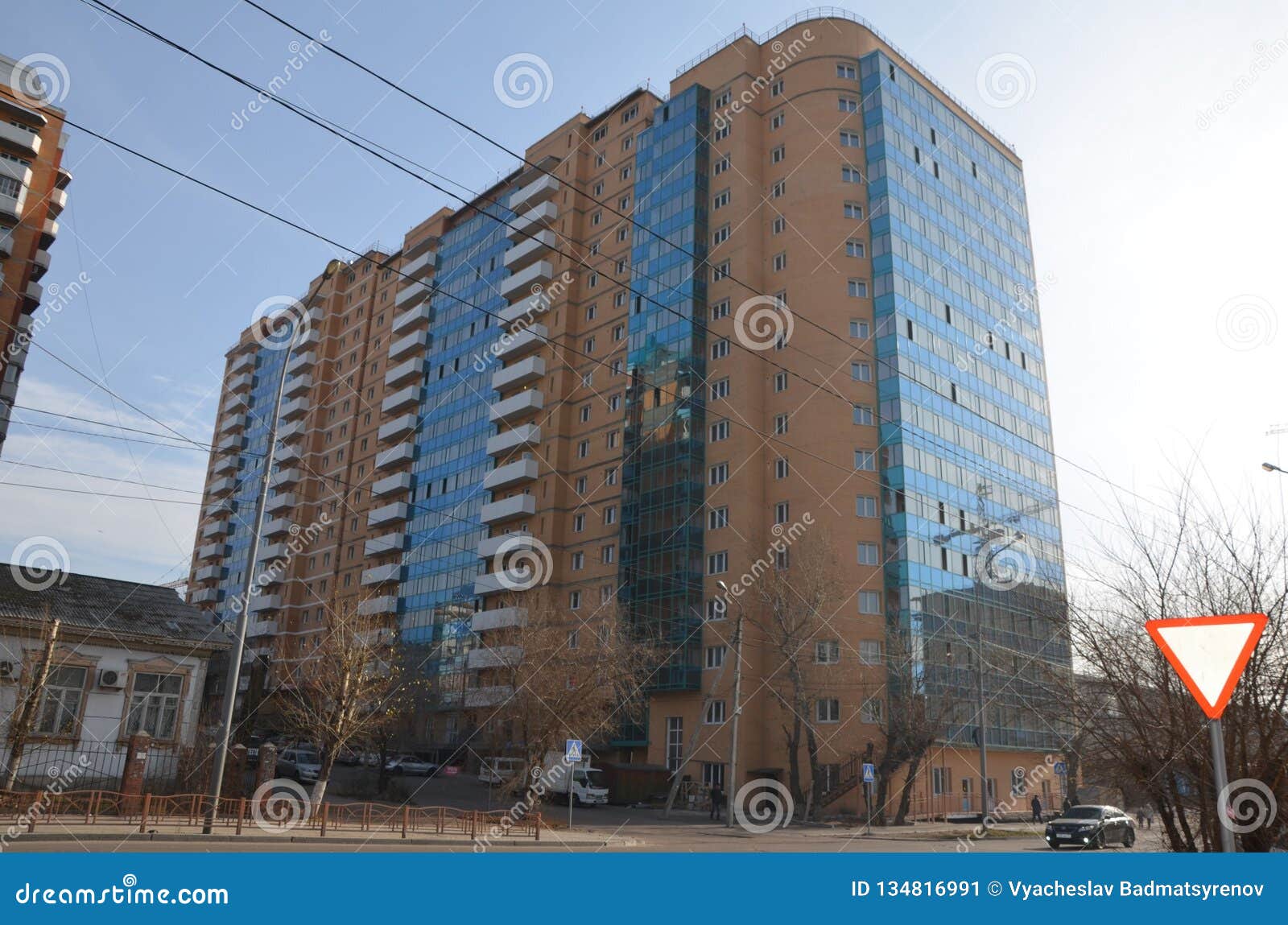A Corner of a New Solid Building Stock Image - Image of settlement ...