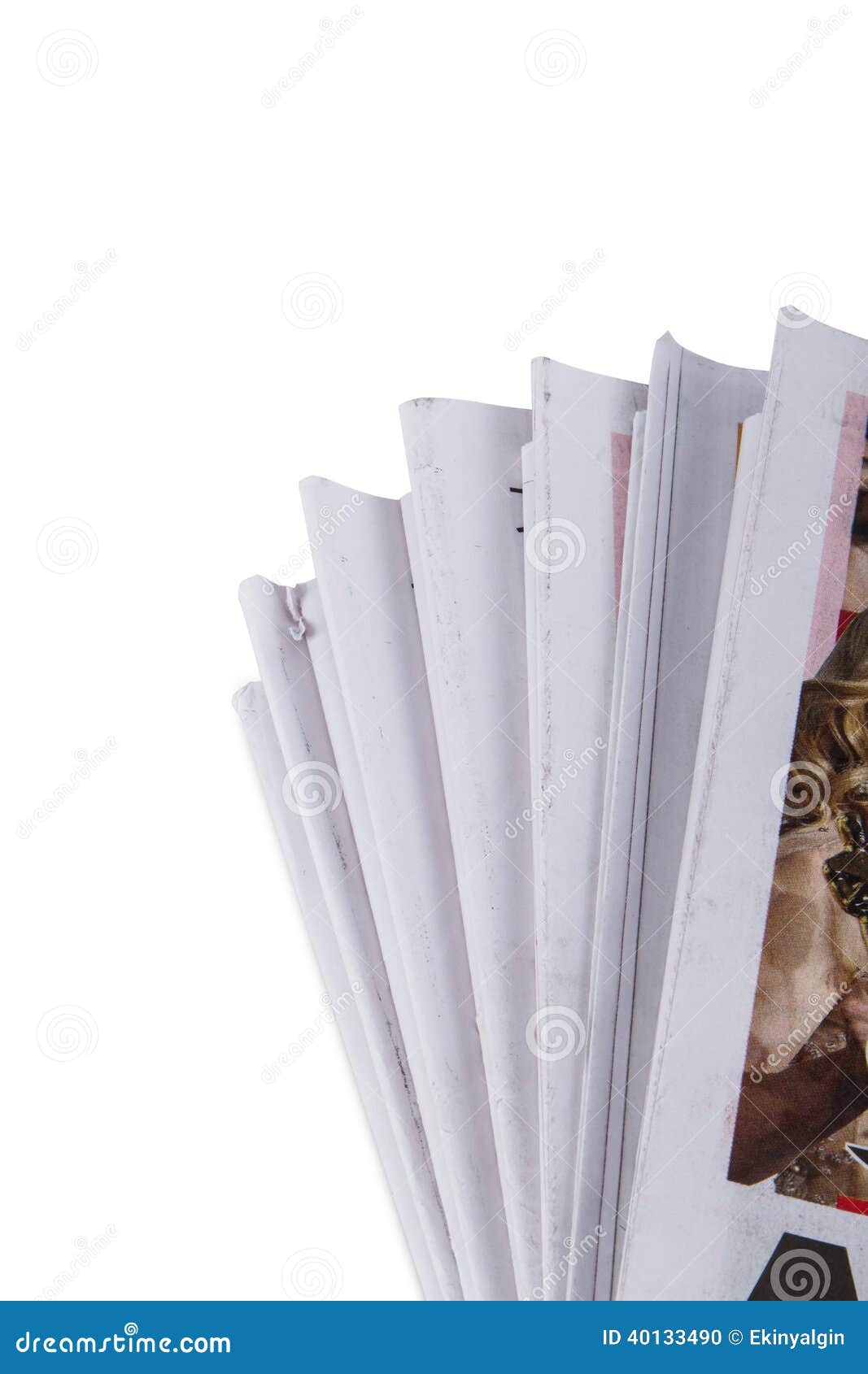 Corner of Newspaper stock photo. Image of sheet, business - 40133490