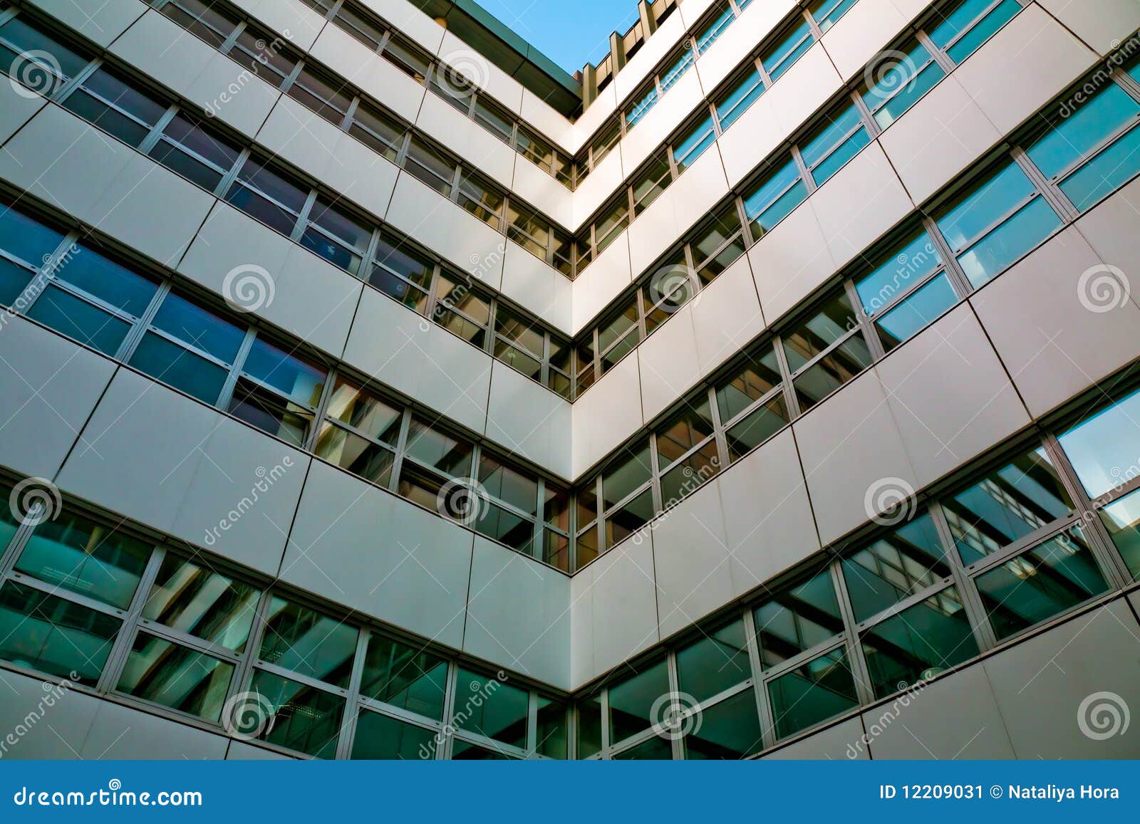 Corner of the Office Building Stock Image - Image of design, abstract ...