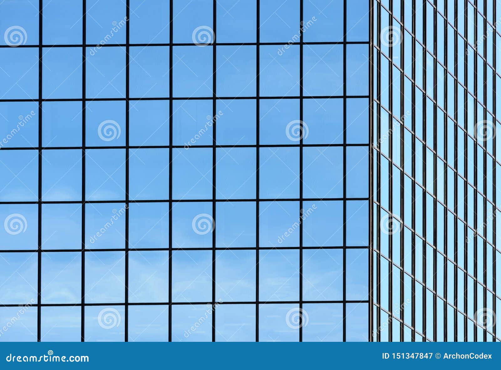 Office Building Windows in Grid Stock Image - Image of diagonal, city ...