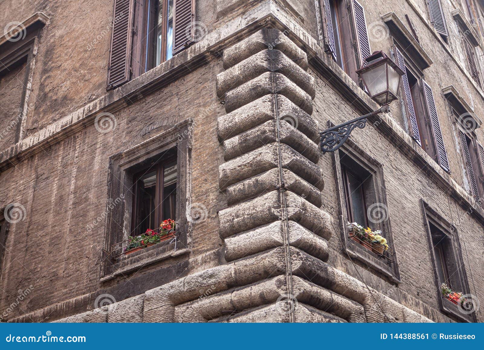 Old house corner stock image. Image of italy, medieval - 144388561