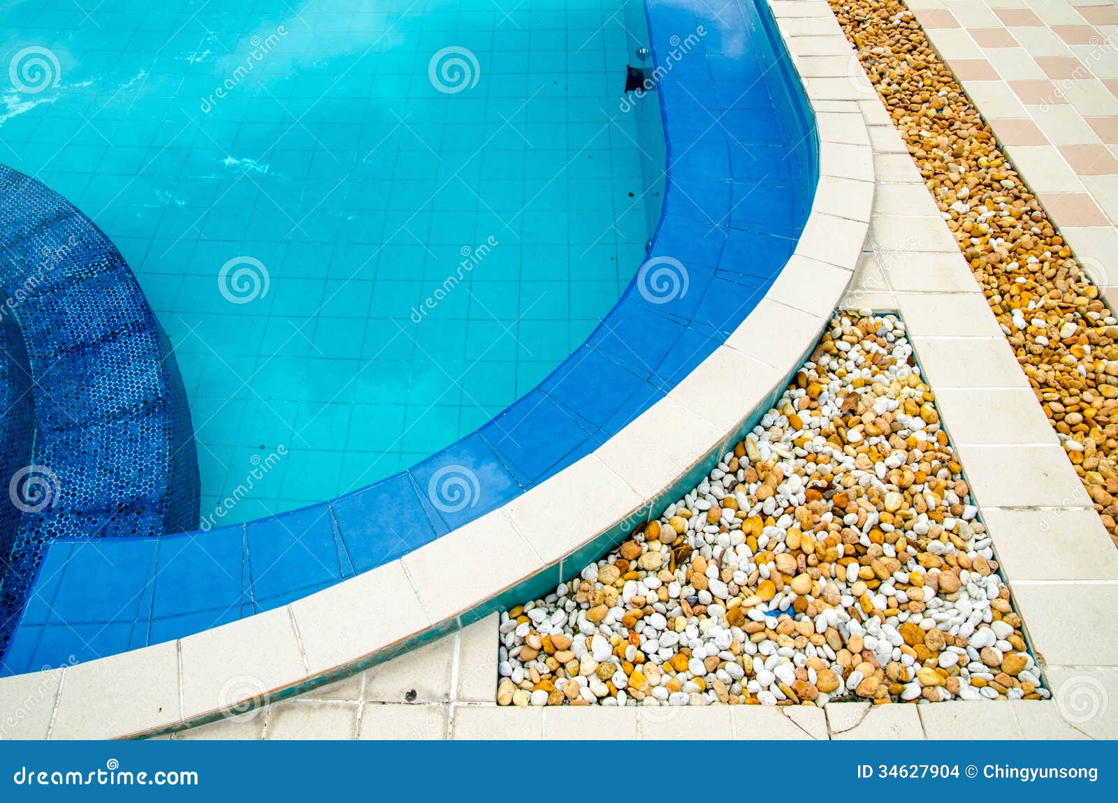 Corner of an Outdoor Swimming Pool Stock Photo - Image of lifestyle ...