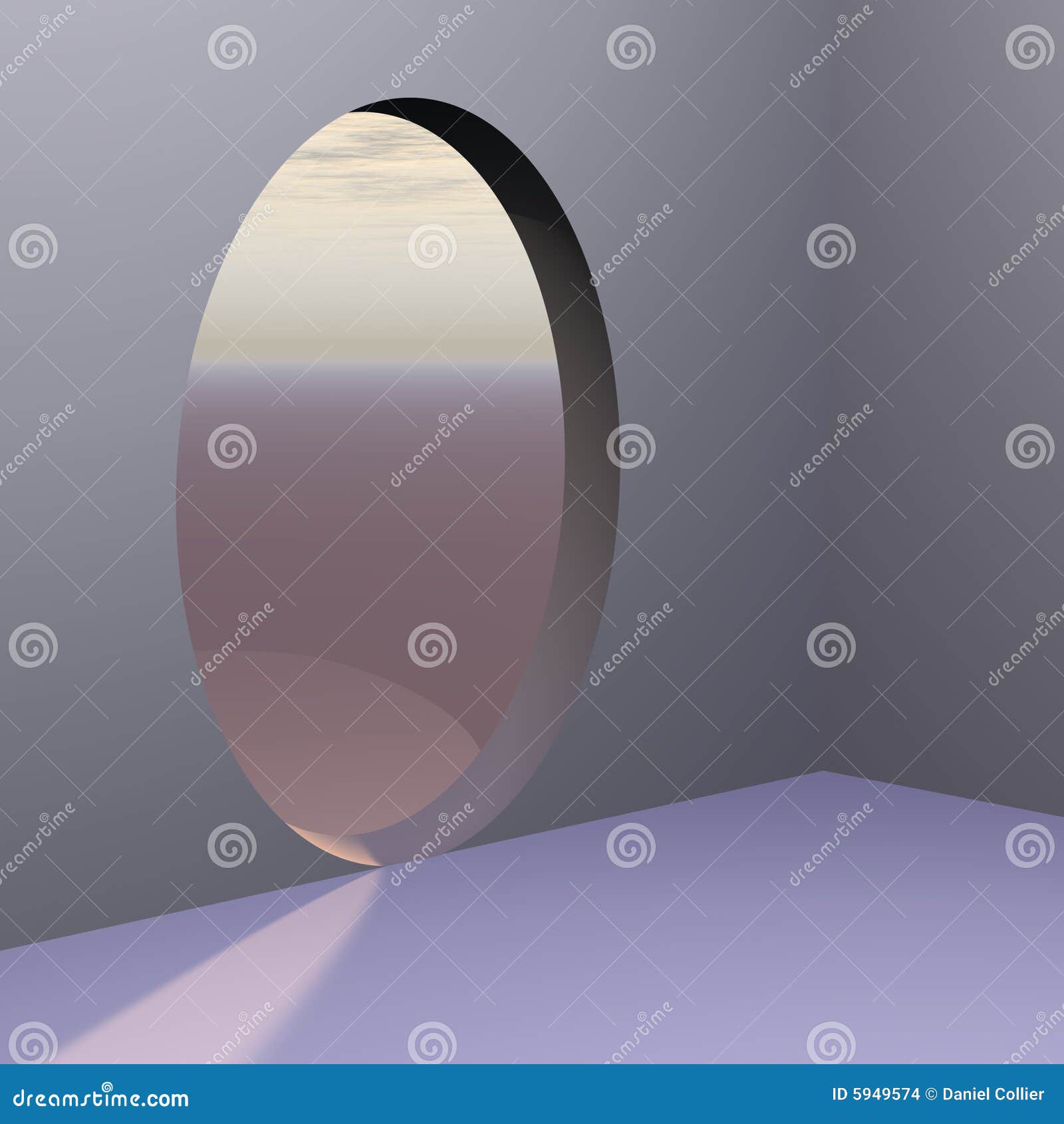 Corner Oval Abstract Door stock illustration. Illustration of abstract ...