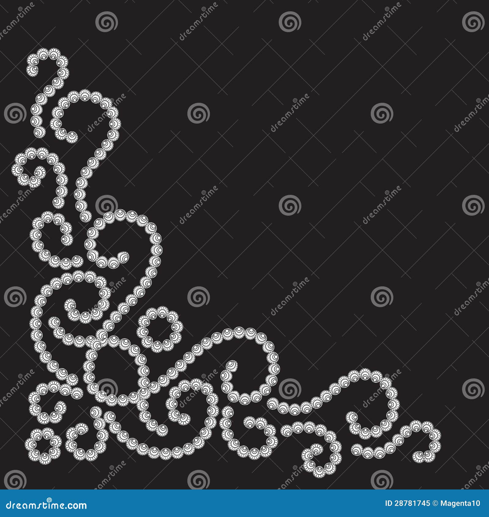 Corner pattern stock vector. Illustration of jewel, gems - 28781745