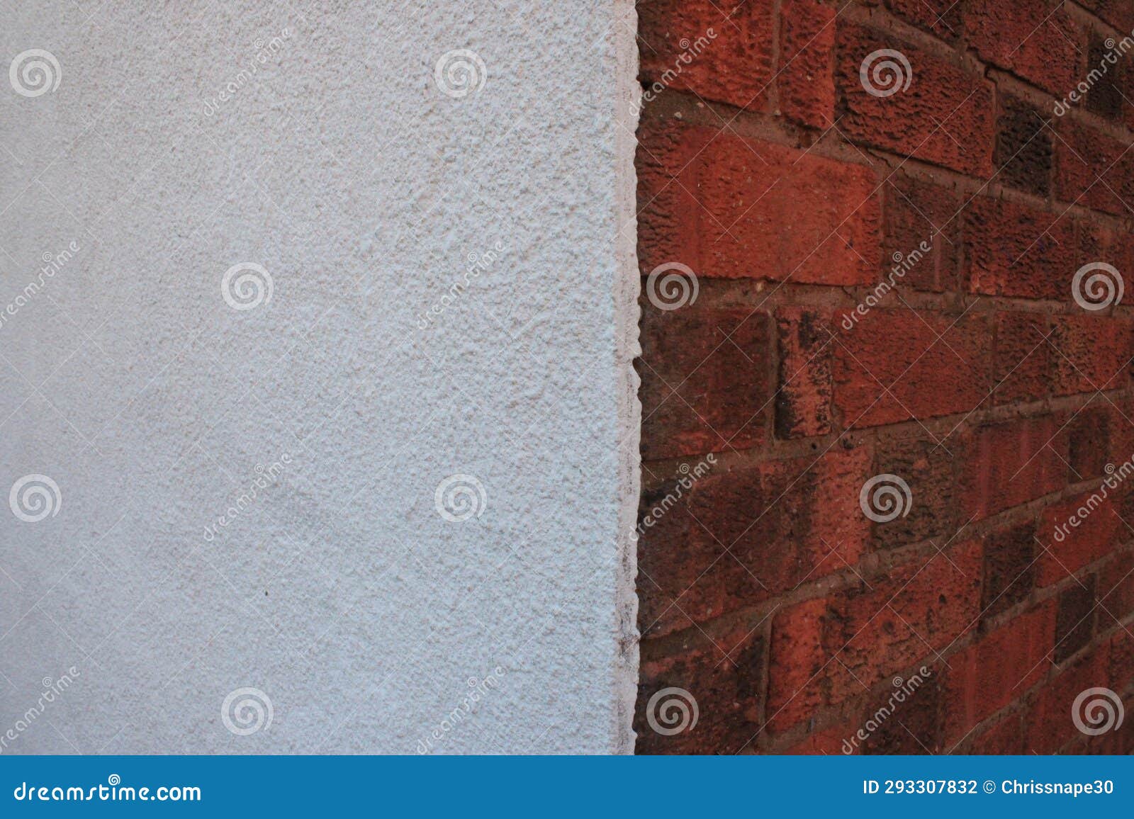 Corner Perspective of House Left Wall Side White Render Right Side ...