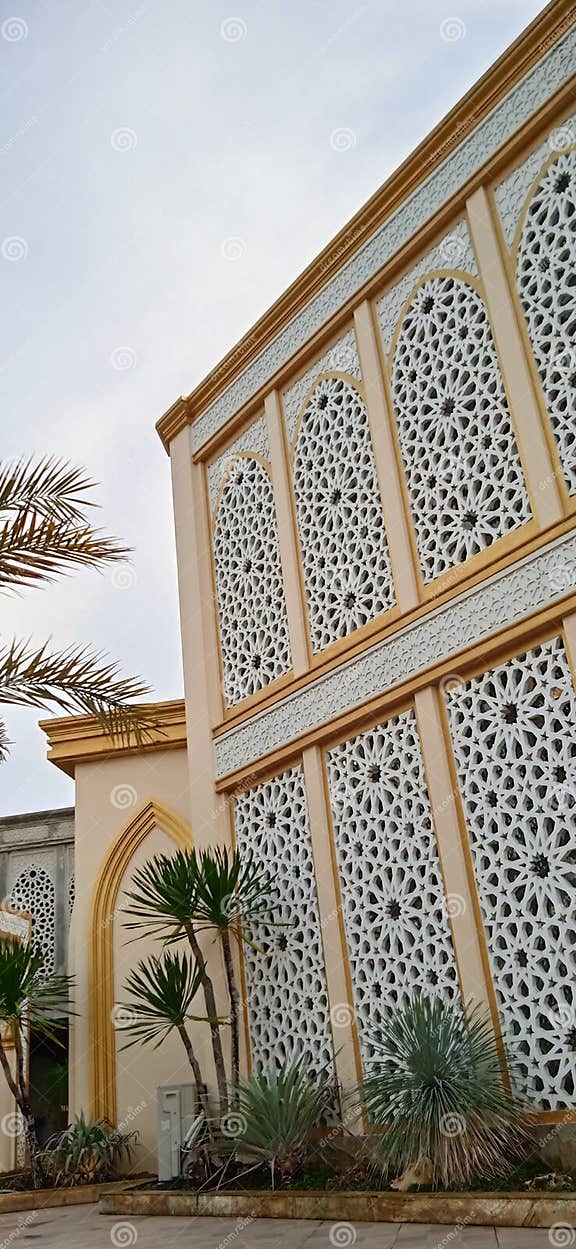 Corner of Raudhatul Jannah stock image. Image of mashrabiya - 262473095