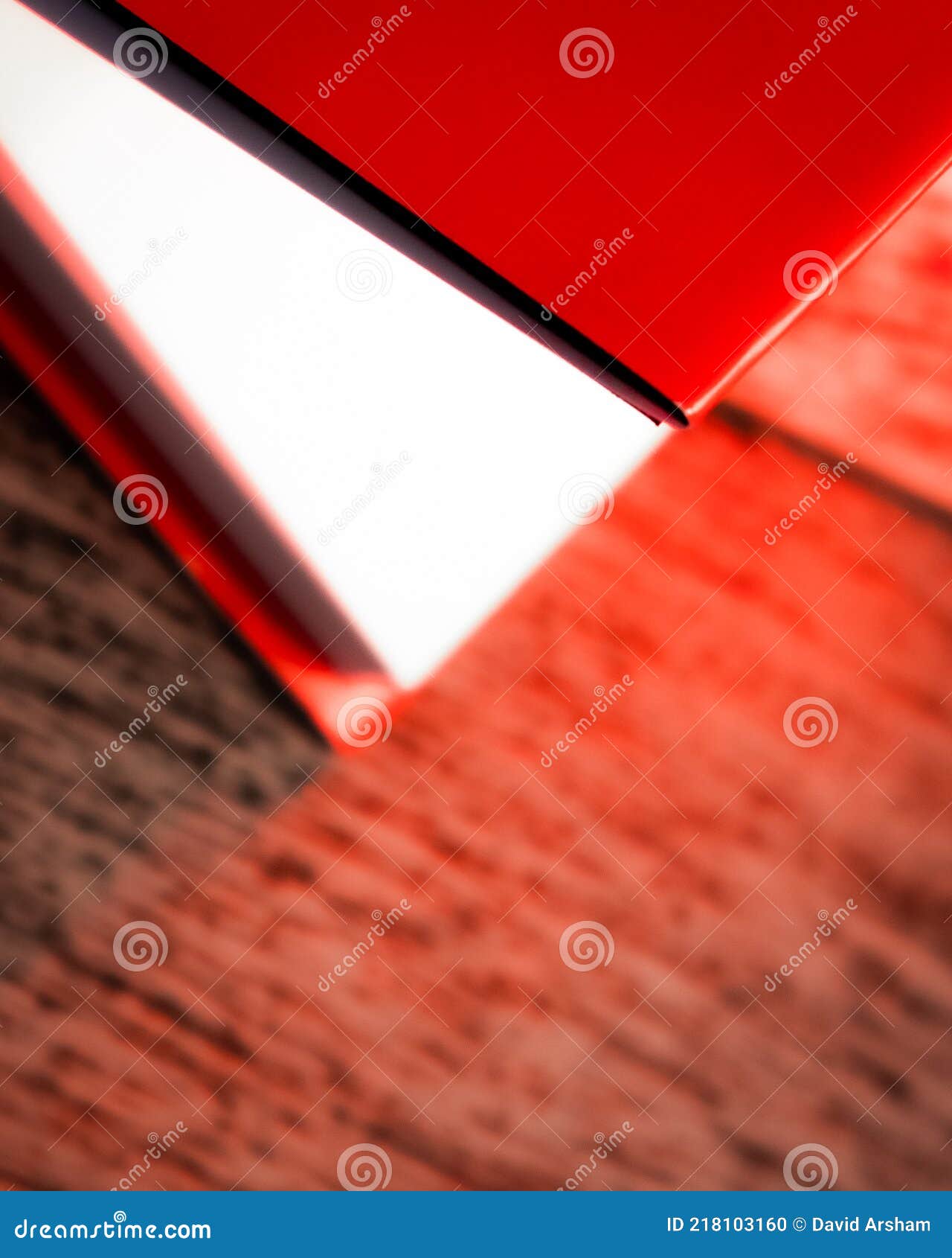 Corner of Red Open Book on Wood Background Stock Photo - Image of ...