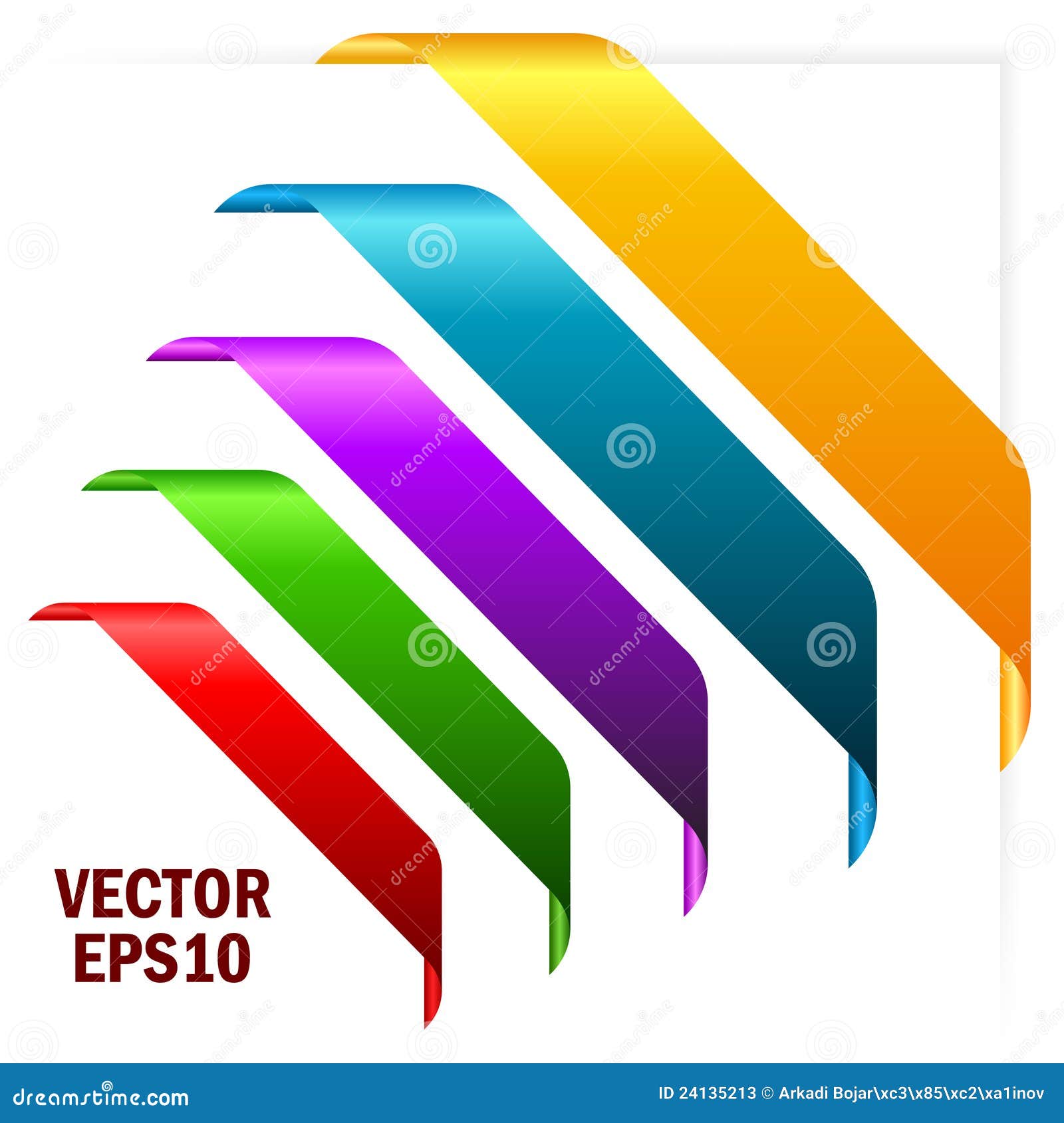 Corner ribbon stock vector. Illustration of corner, background - 24135213