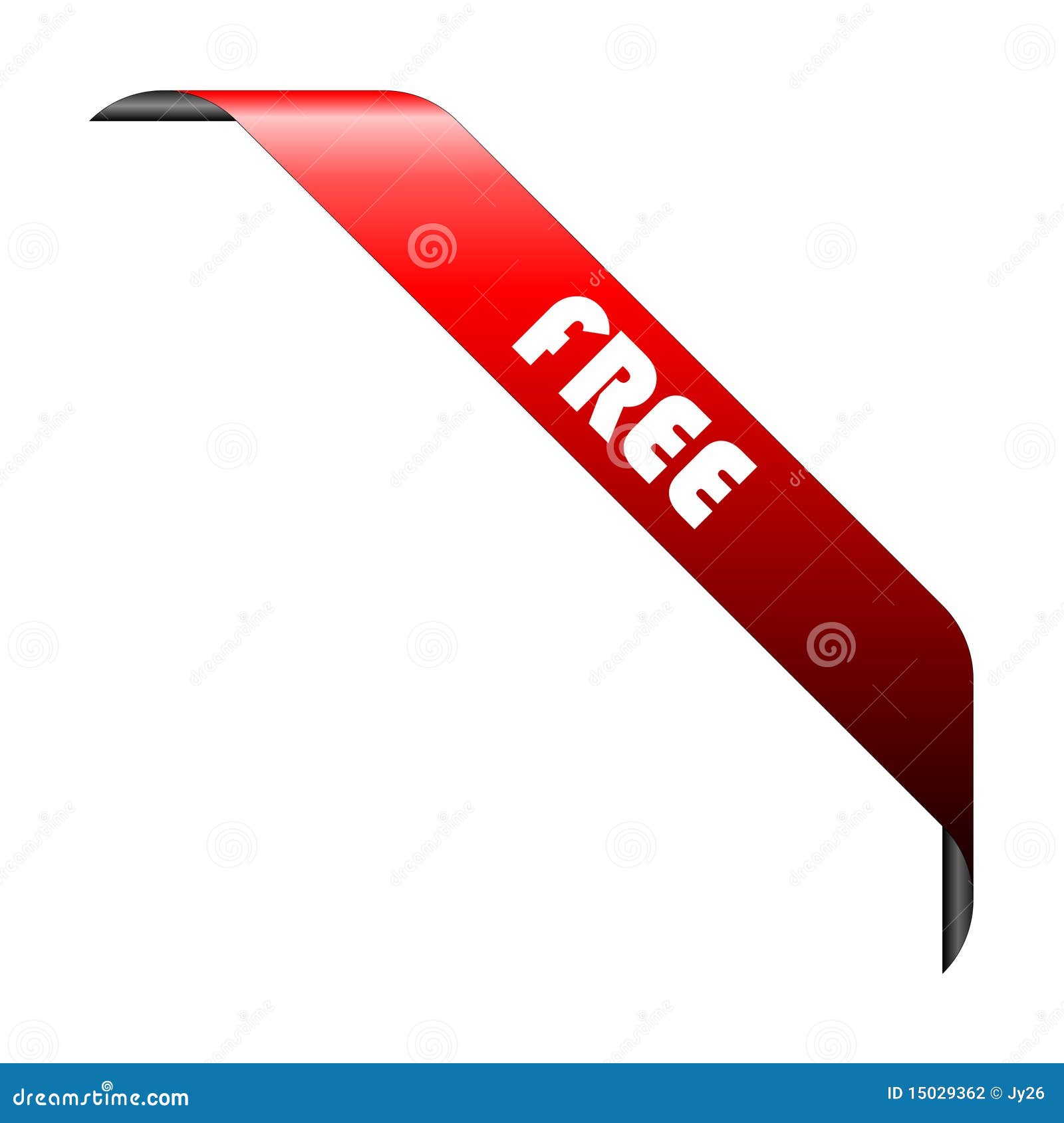 Corner ribbon: free stock vector. Illustration of print - 15029362