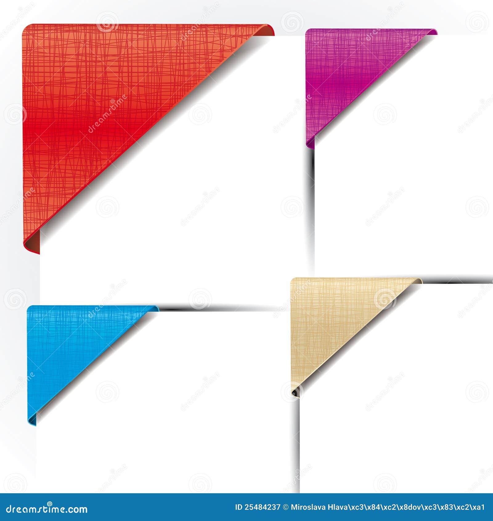 The corner ribbons stock vector. Illustration of paper - 25484237