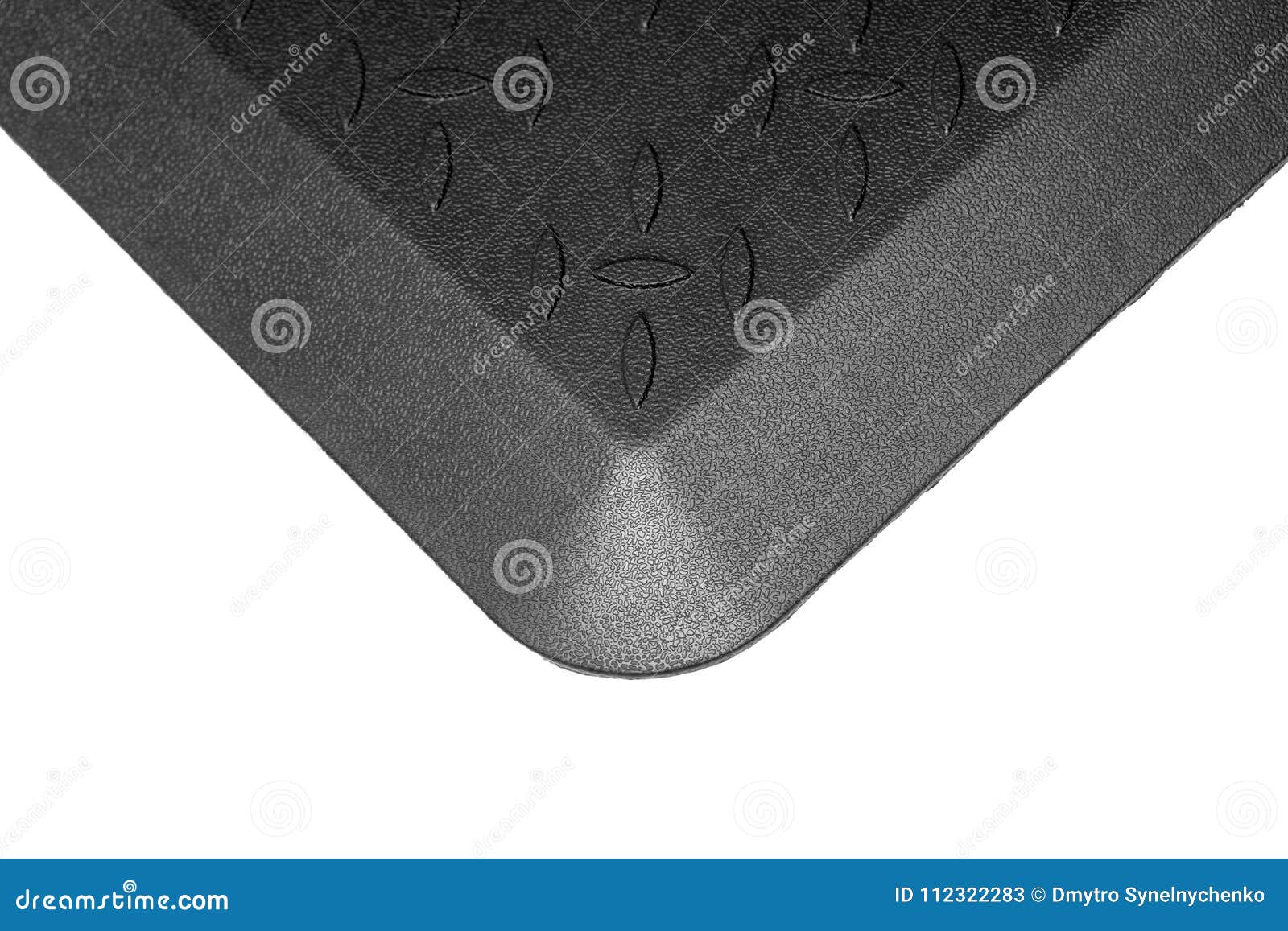 Corner of Rubber Mat Isolated. Stock Image - Image of business ...