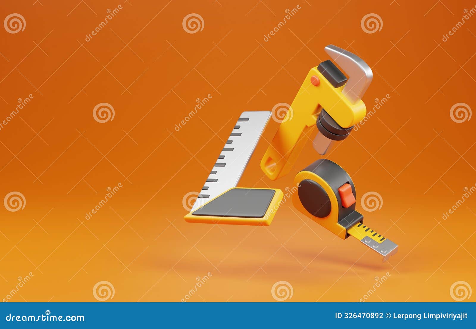 Corner Ruler Tape, Measuring Tape, Adjustable Wrench, Measuring Tools ...