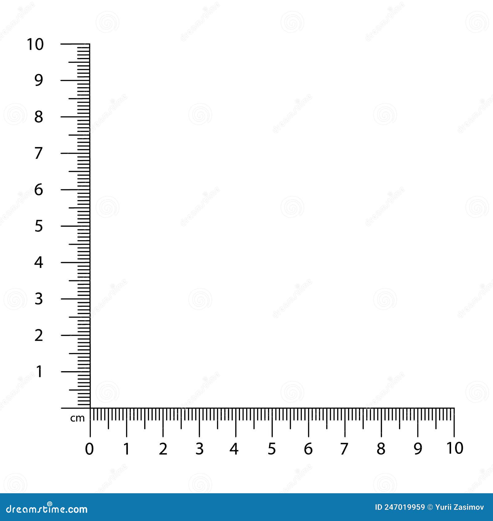 Corner Ruler Vector. Size Indicators Set Isolated on Background. Unit ...