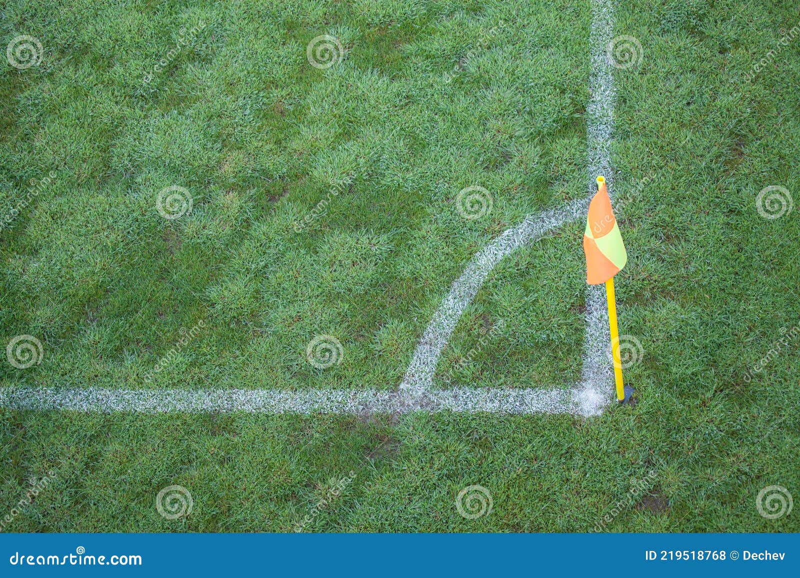 Corner of a Soccer/Football Field Stock Photo - Image of football, land ...