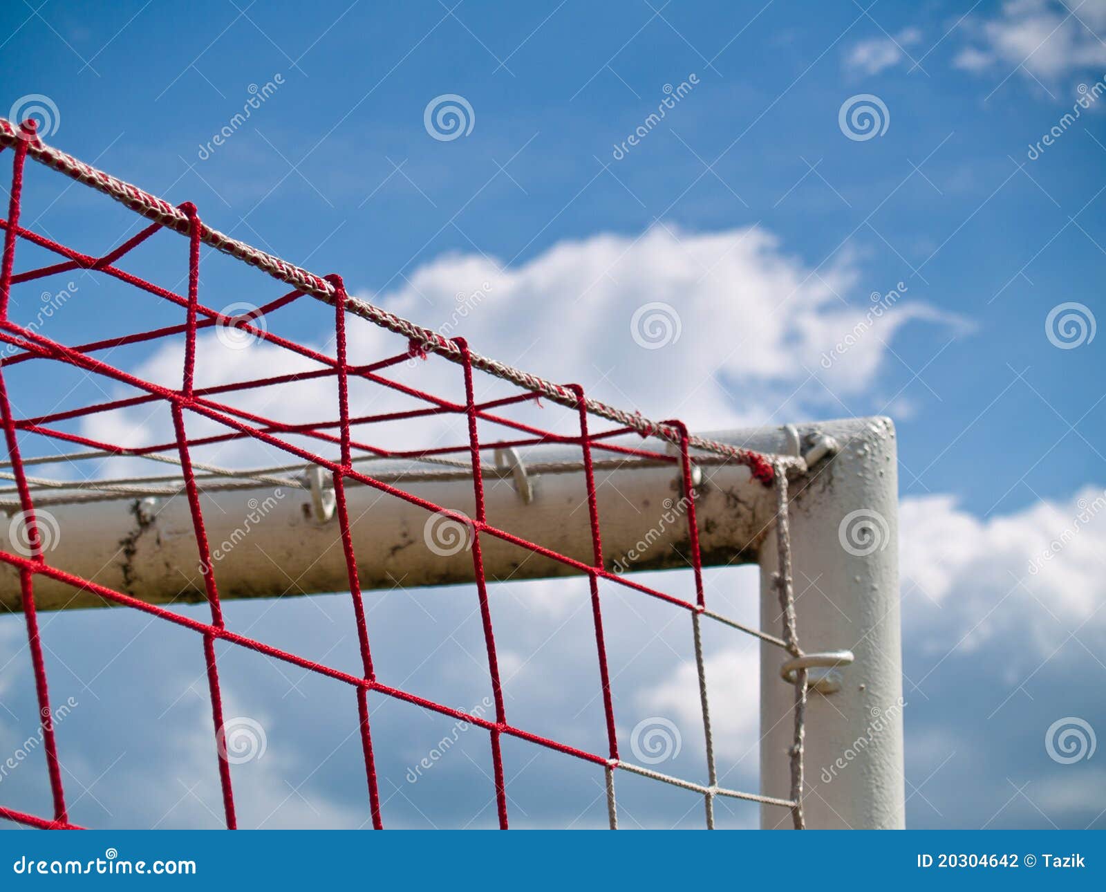 Corner of the soccer goal stock photo. Image of crossbar - 20304642