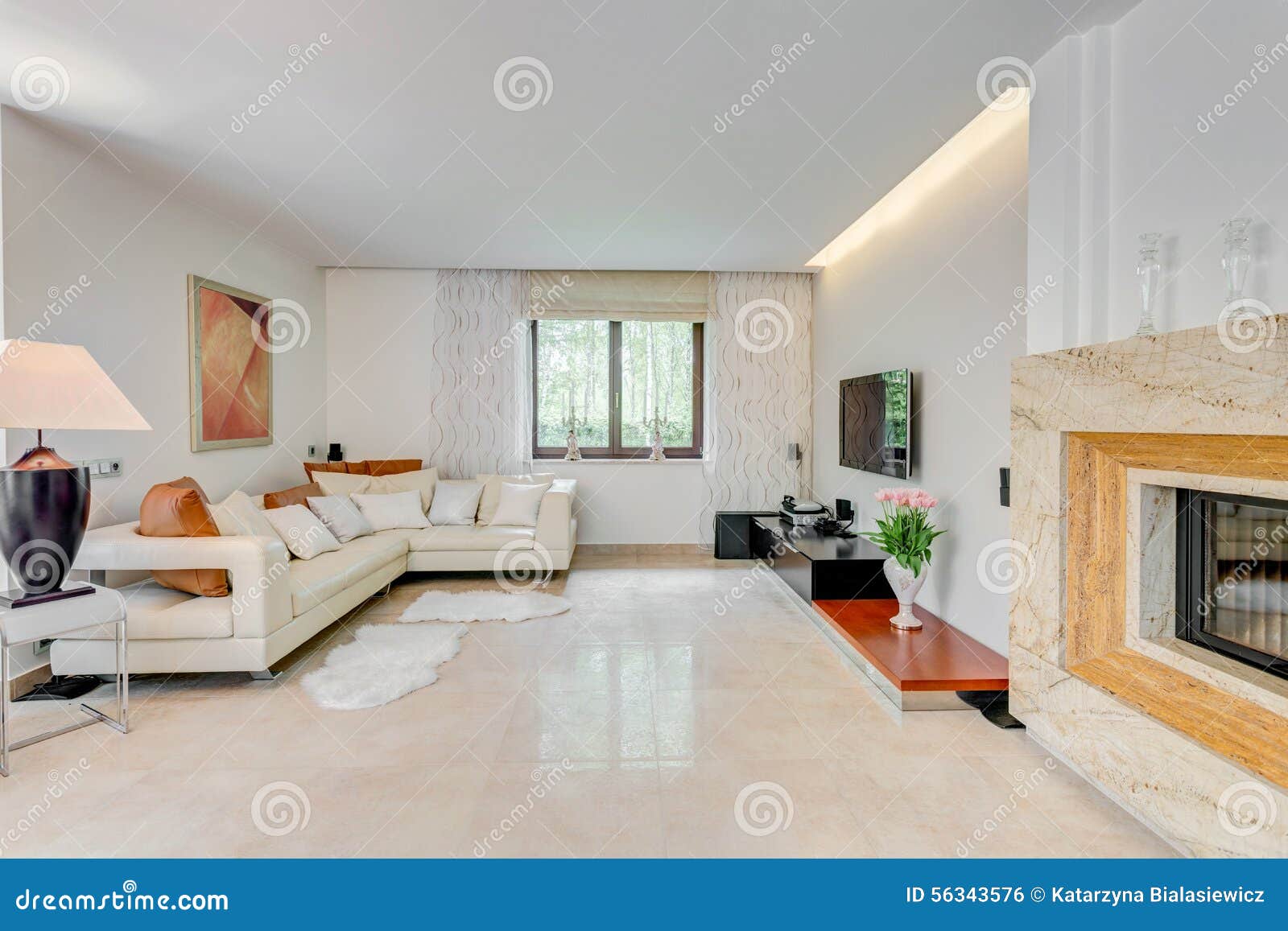 Corner Sofa in Drawing Room Stock Photo - Image of interior, cushion ...