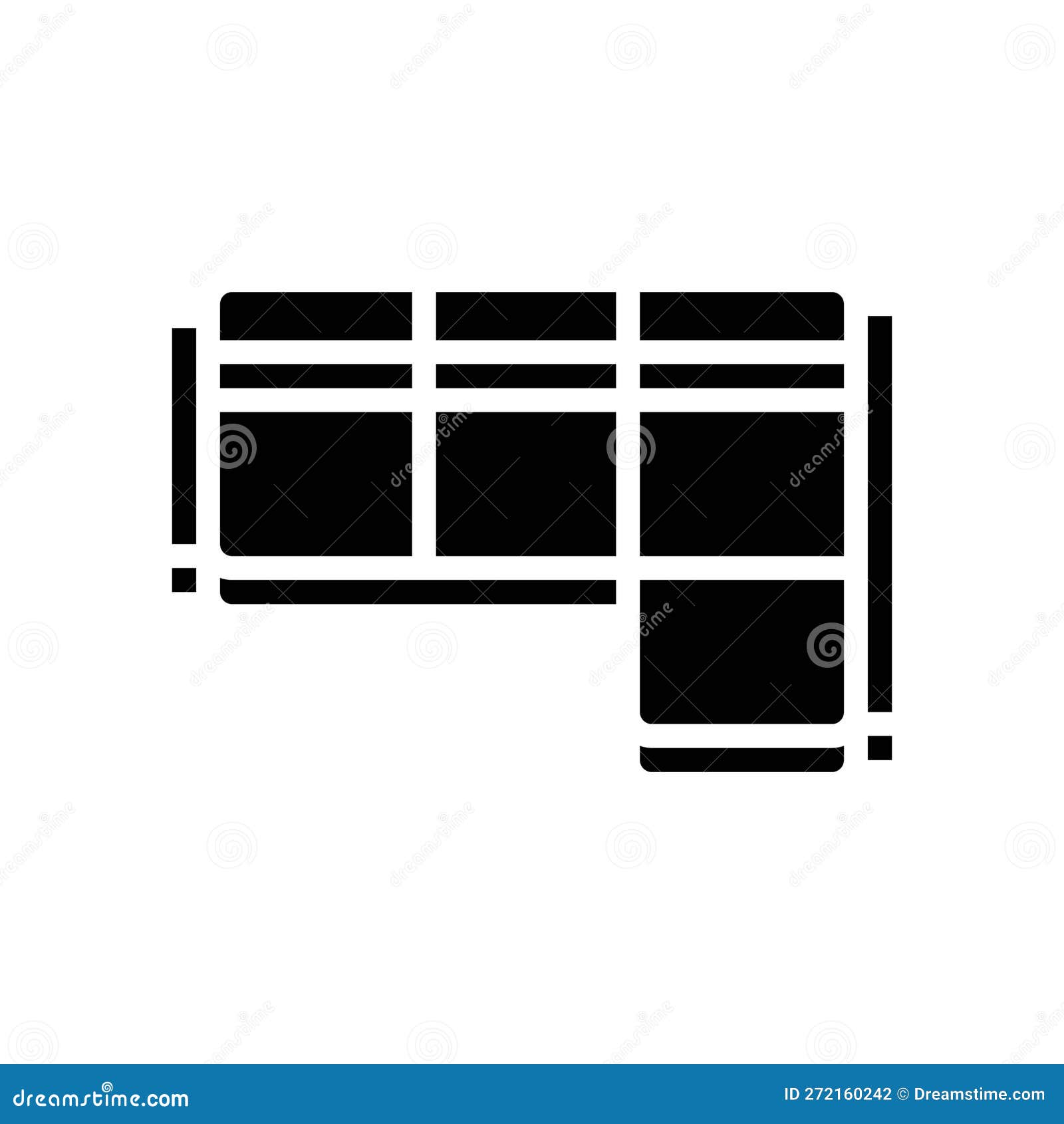 Corner Sofa Top View Glyph Icon Vector Illustration Stock Vector ... Corner Sofa Top View Glyph Icon Vector Illustration Stock Vector ...