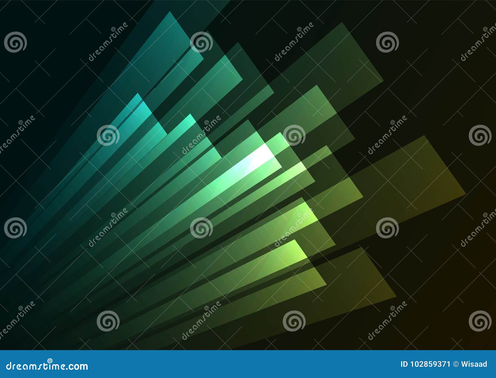 Corner Speed Rush Green Bar Abstract Background Stock Vector ...