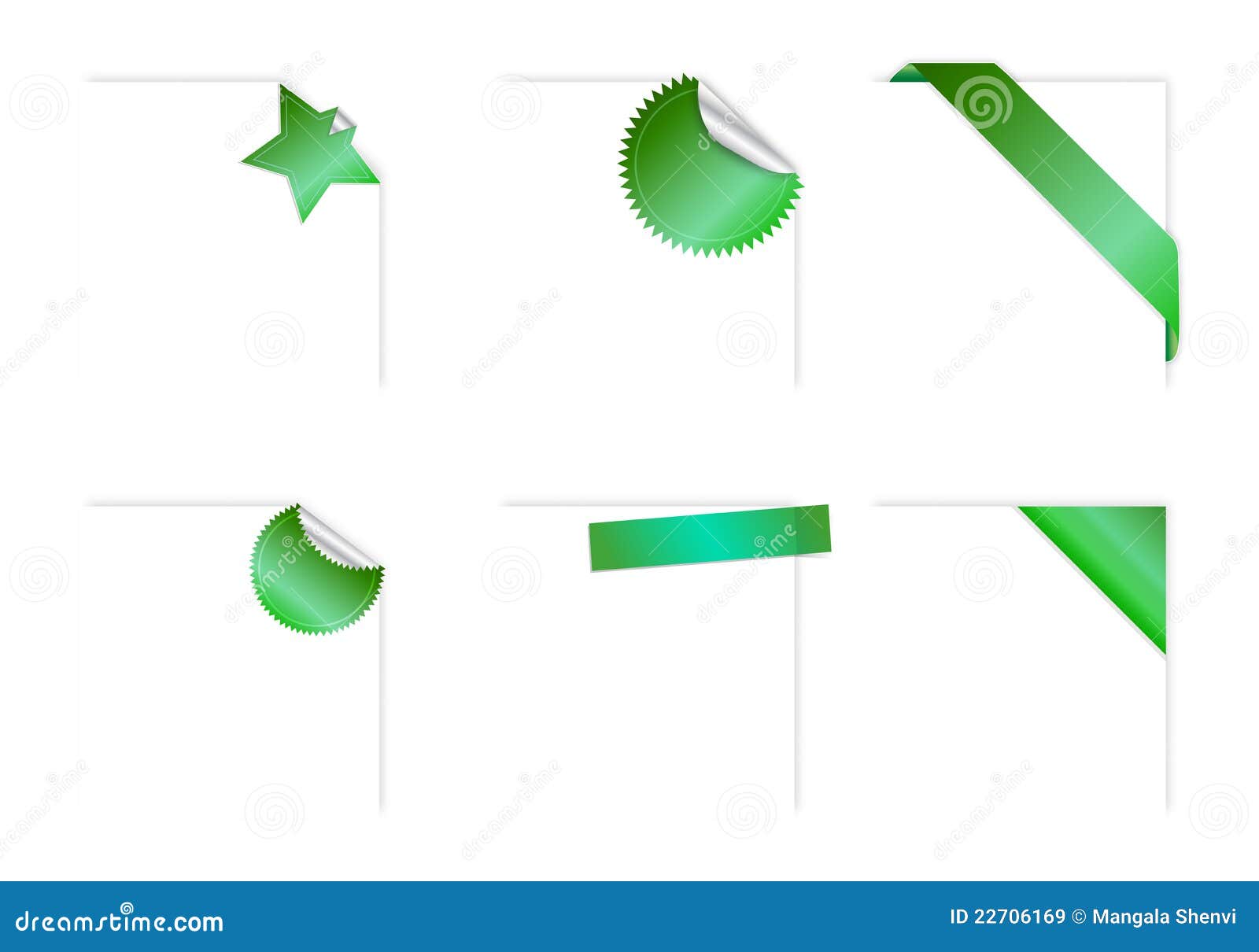 Corner tags stock vector. Illustration of silver, geometrical - 22706169