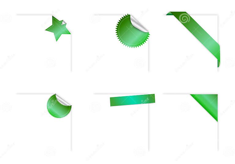 Corner tags stock vector. Illustration of silver, geometrical - 22706169