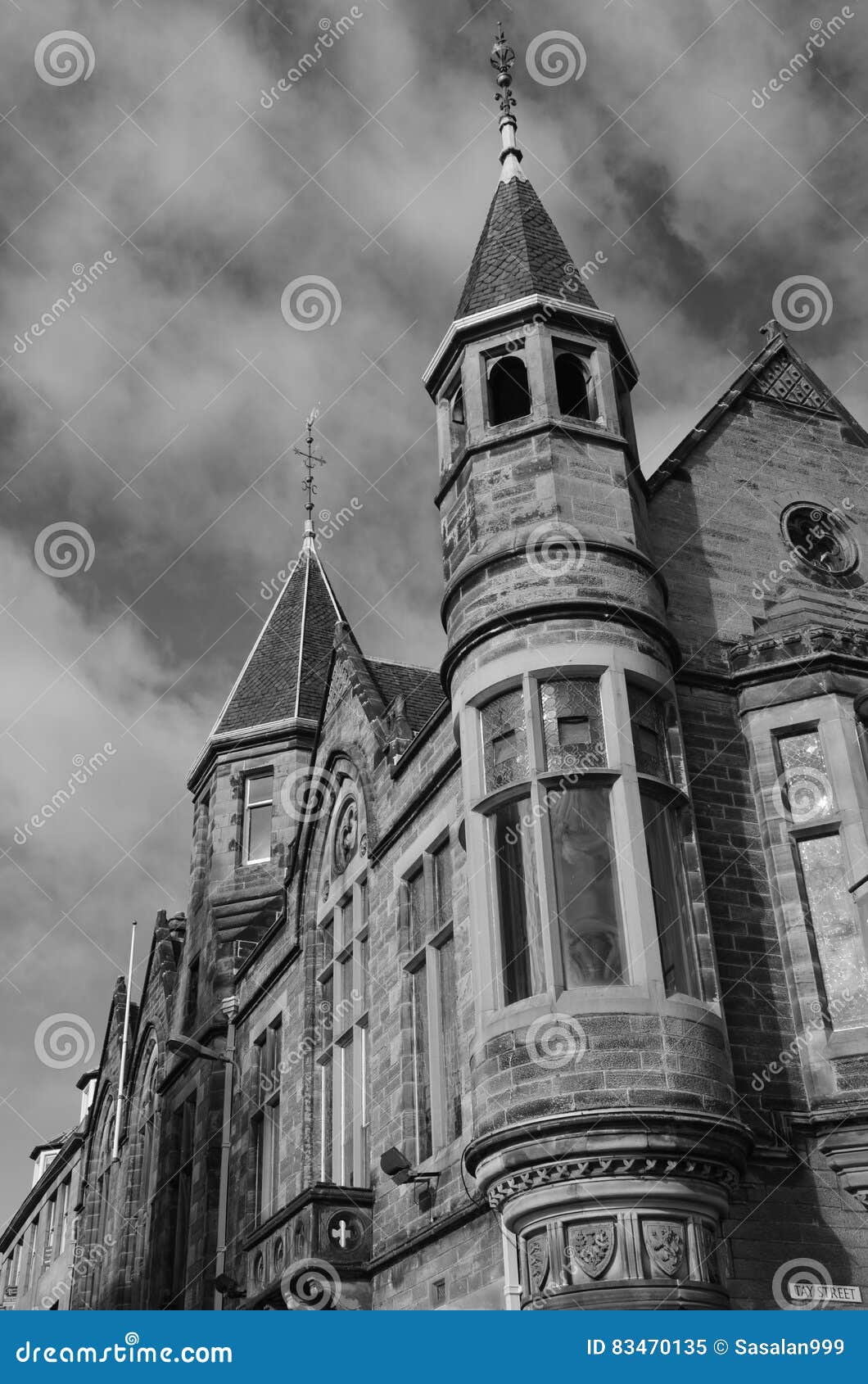 Corner Tower stock image. Image of shield, round, turret - 83470135