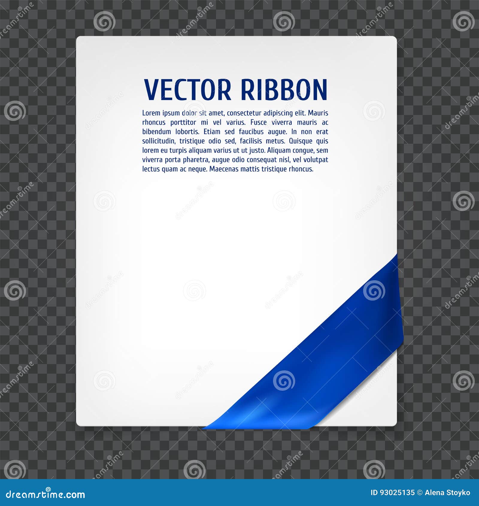 Corner vector ribbon stock vector. Illustration of elegant - 93025135