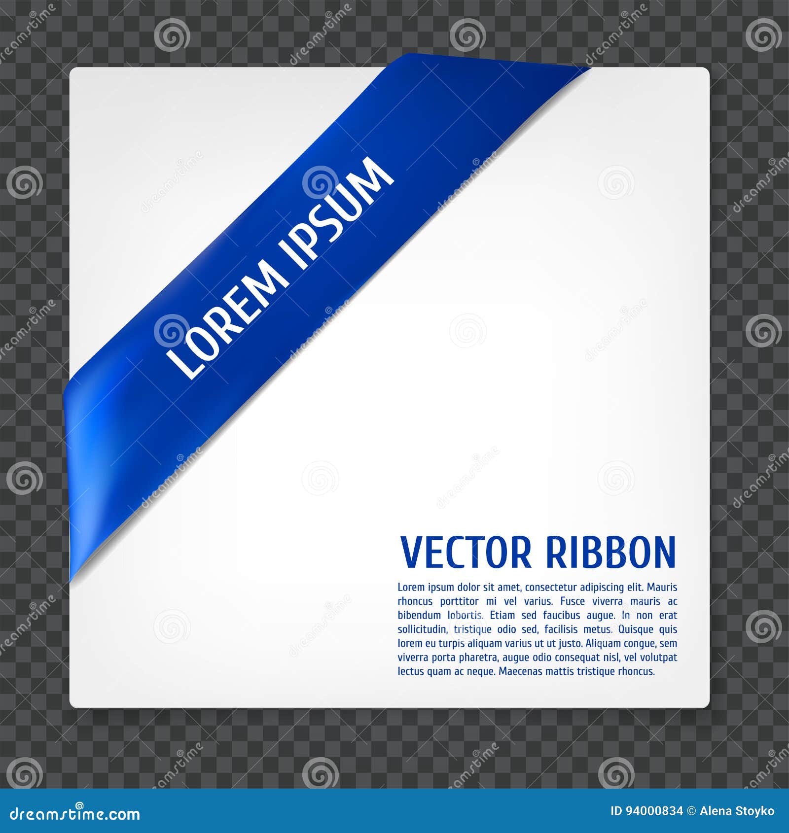 Corner vector ribbon stock vector. Illustration of abstract - 94000834