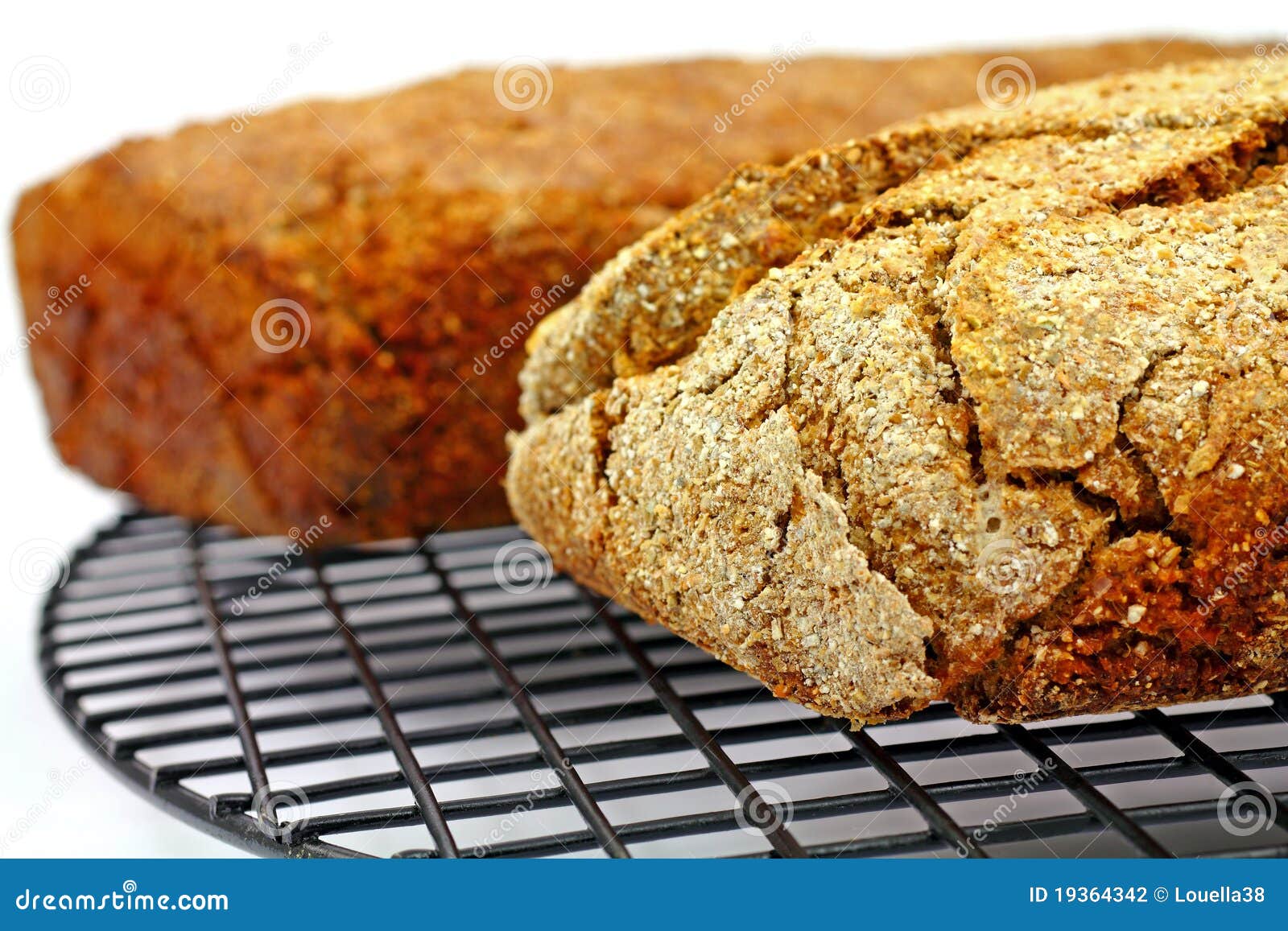 Corner View of Bread Loaves Stock Photo - Image of cooling, sliced ...