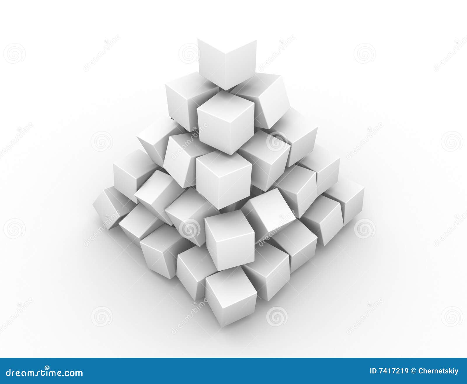 A Corner View of Distorted Pyramid Stock Illustration - Illustration of ...