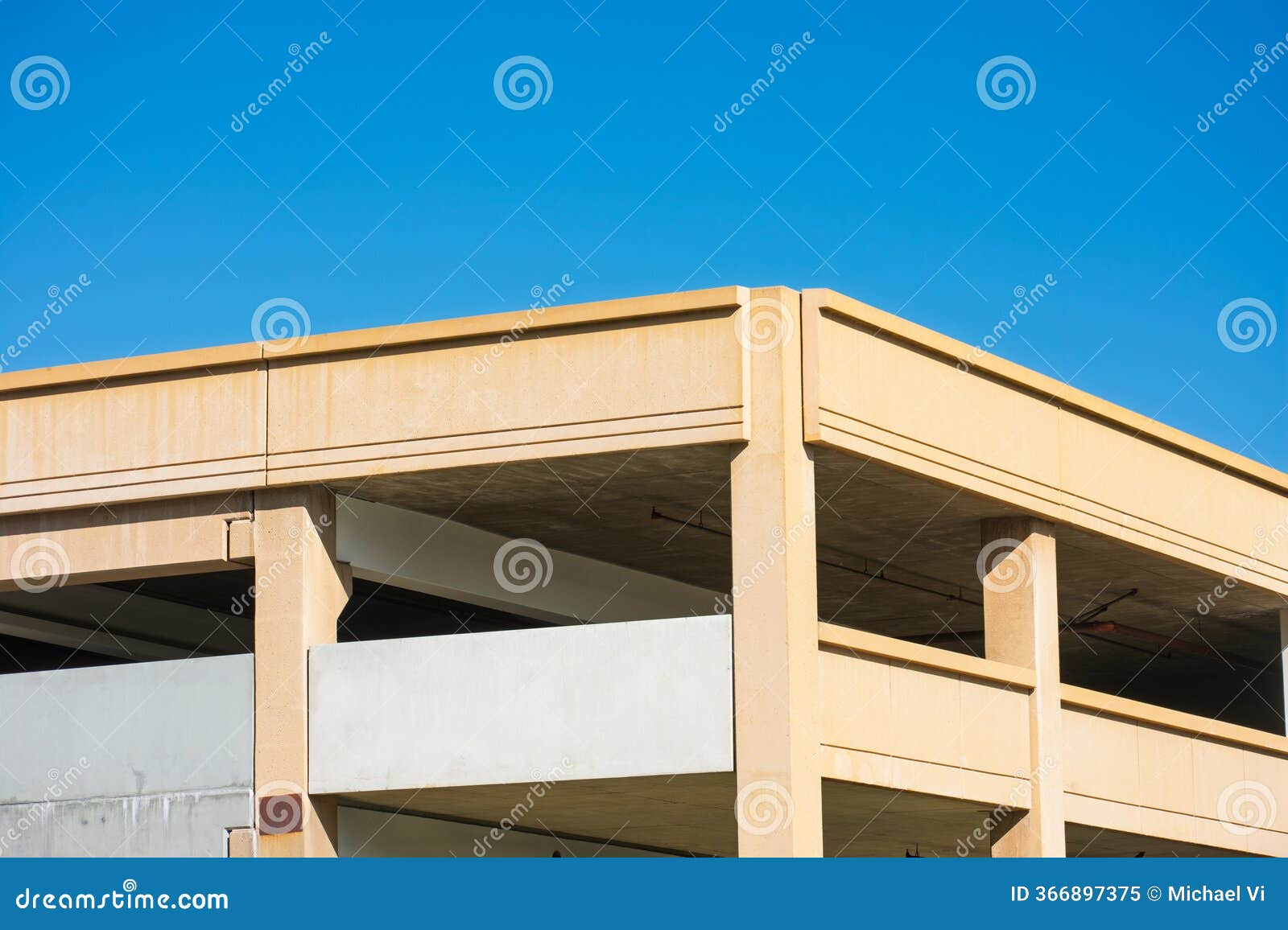 Concrete Columns At The Construction Site Are Covered With Plastic ...
