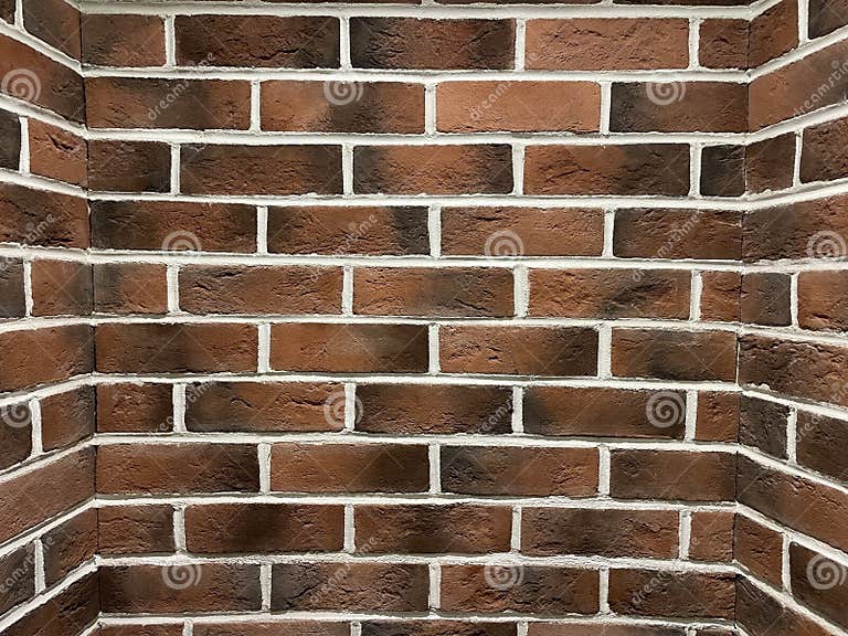 A Corner View of a Rustic Brown Brick Wall that Exemplifies Classic ...
