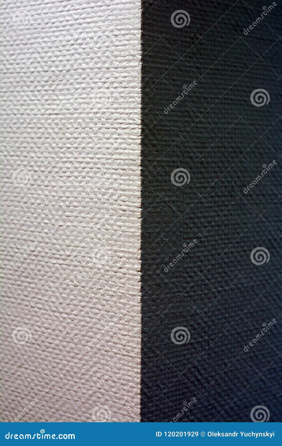 Corner of the Wall with a Texture, on One Side Lit, on the Other - No ...