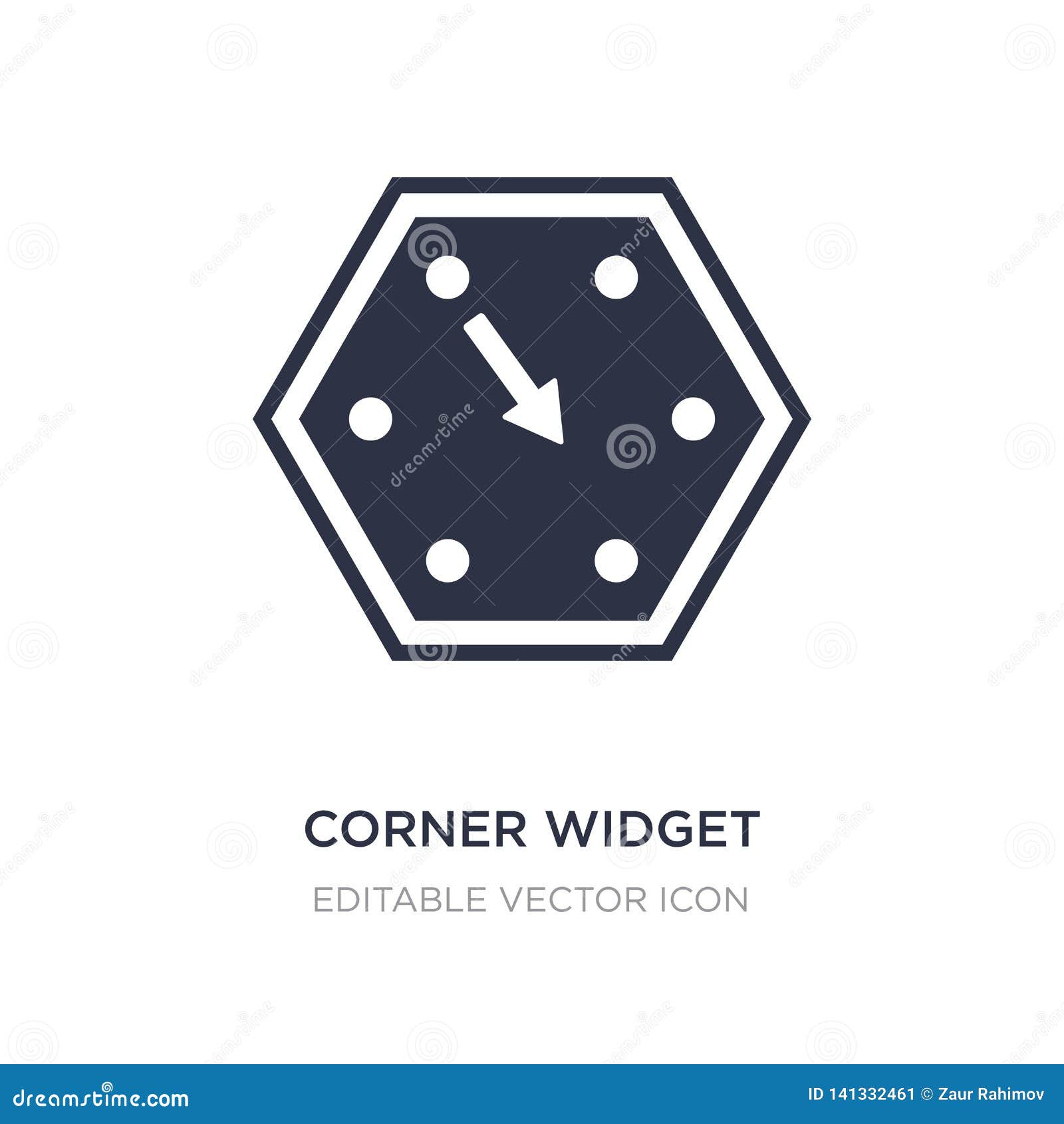 Corner Widget Icon On White Background. Simple Element Illustration ...