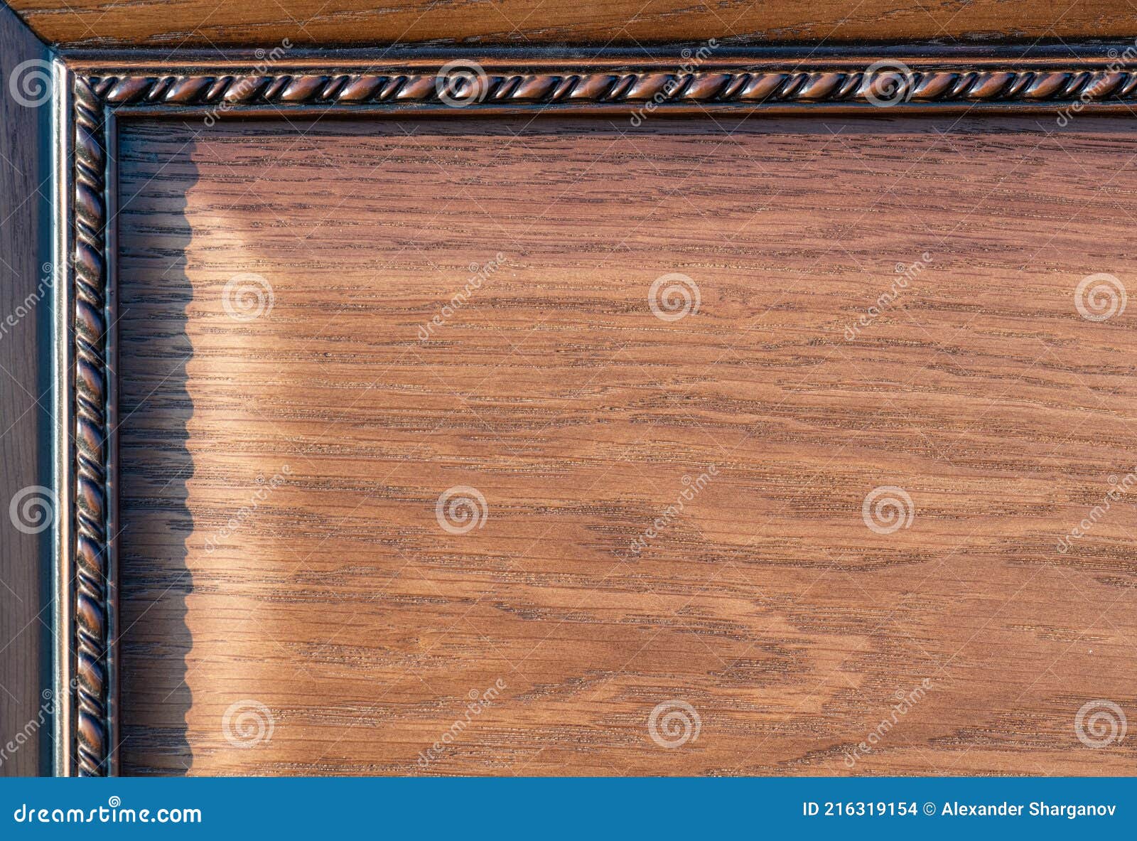 Corner Wood Frame Texture. Solid Oak with Natural Wood Grain Patterns ...