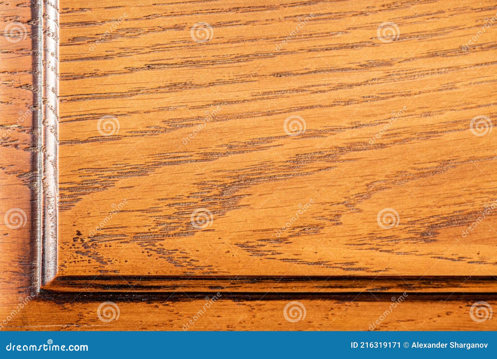 Corner Wood Frame Texture. Solid Oak with Natural Wood Grain Patterns ...