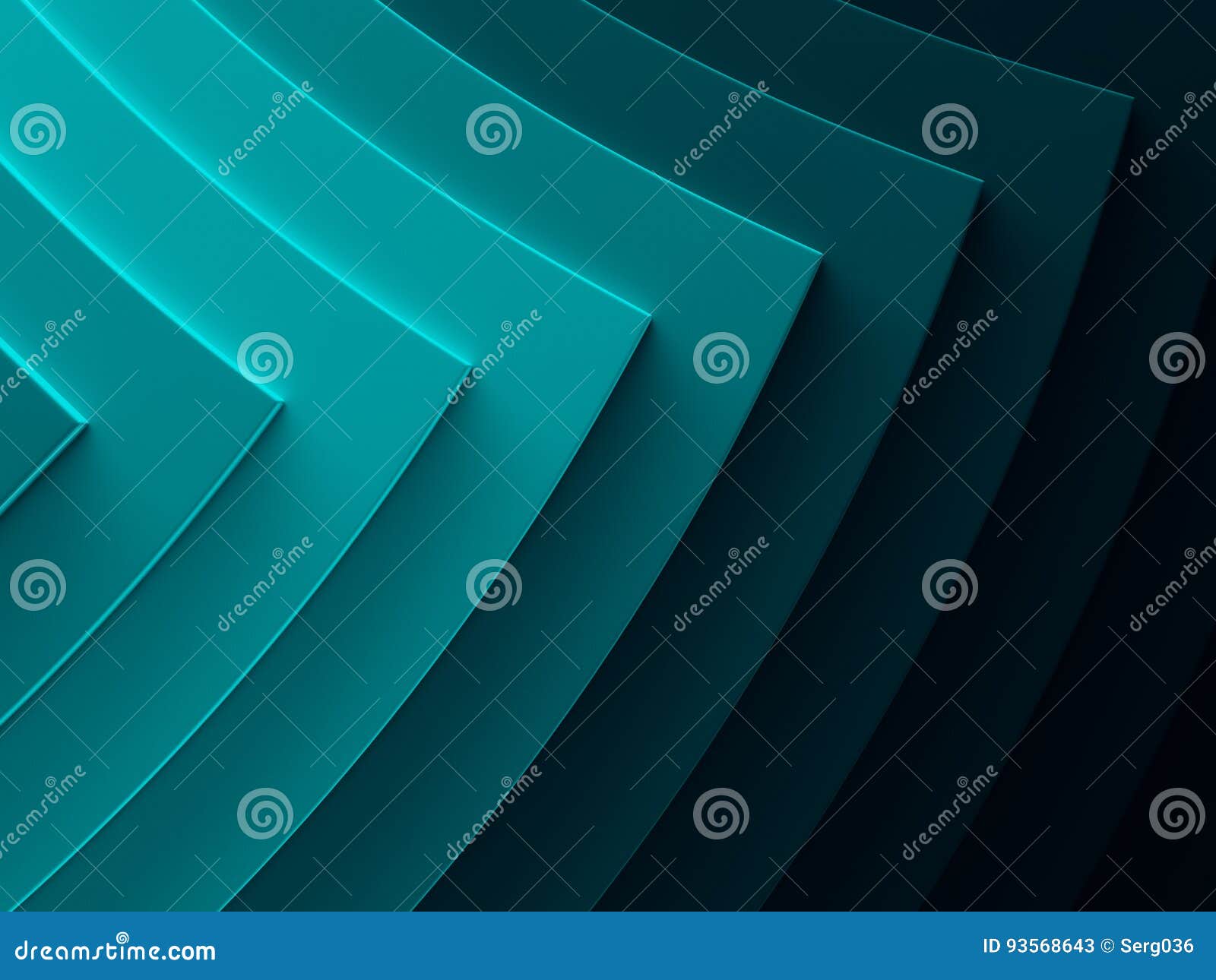 Corners Abstract Background Picture. 3D Stock Illustration ...