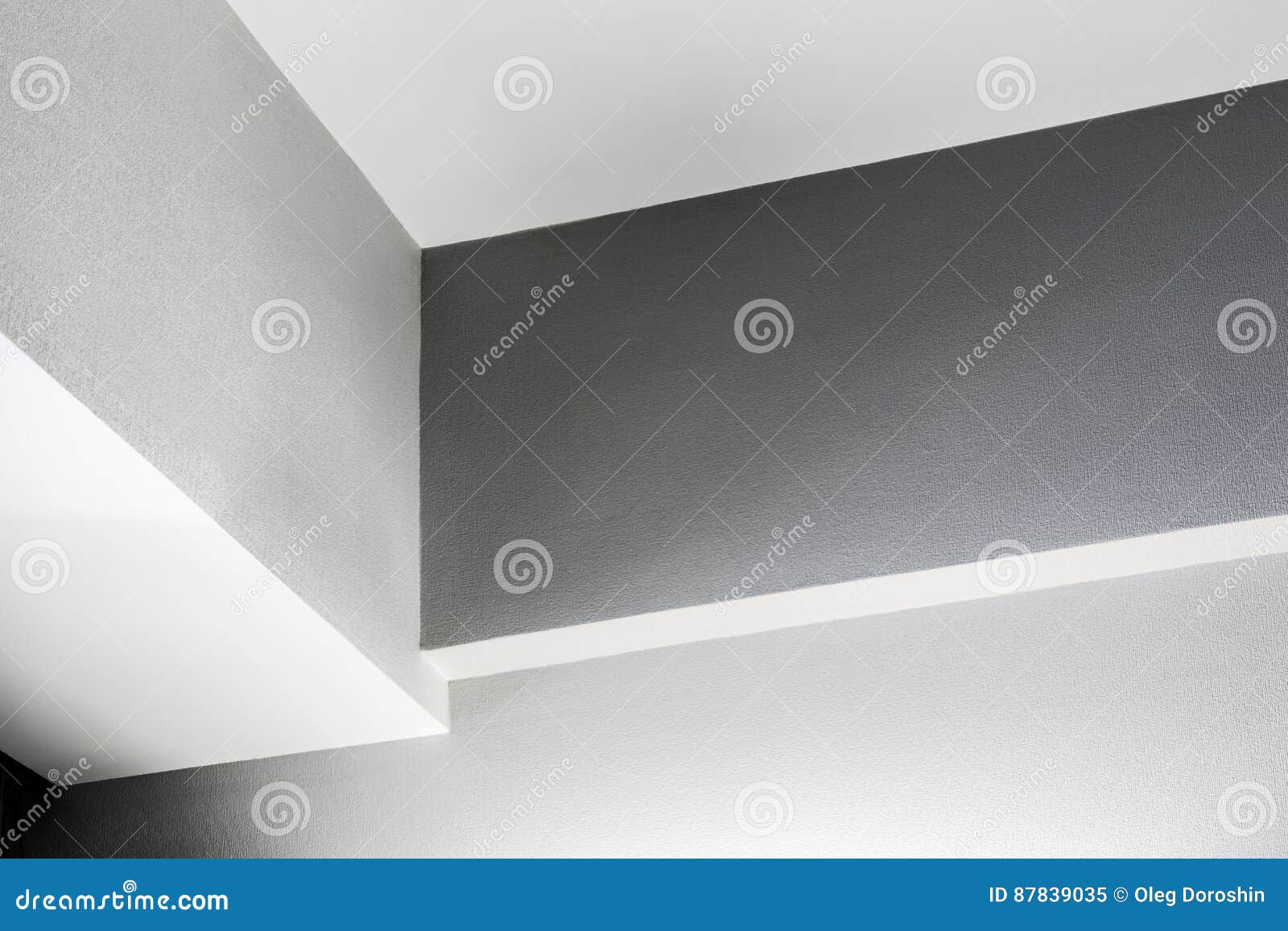 Corners and Ceiling of the Room Background Stock Image - Image of ...