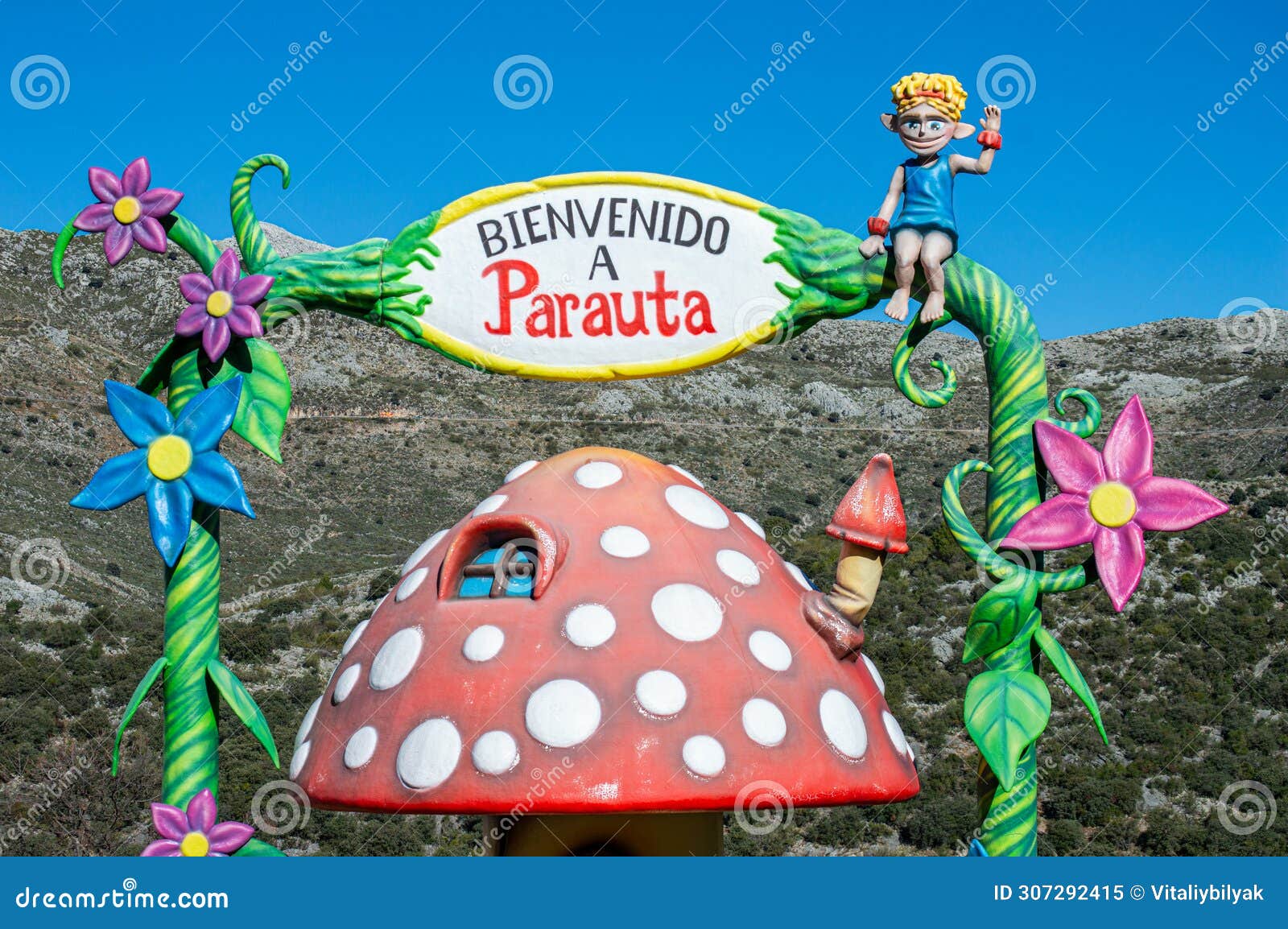 Corners and Details on the Streets in Parauta, Spain Editorial Image ...