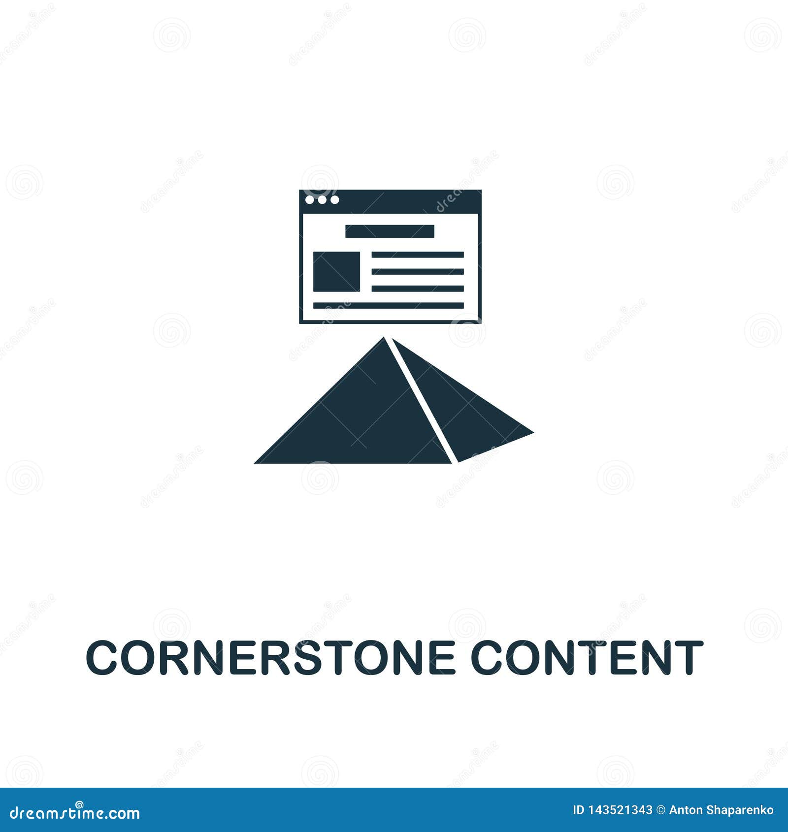 Cornerstone Content Icon. Creative Element Design from Content Icons ...
