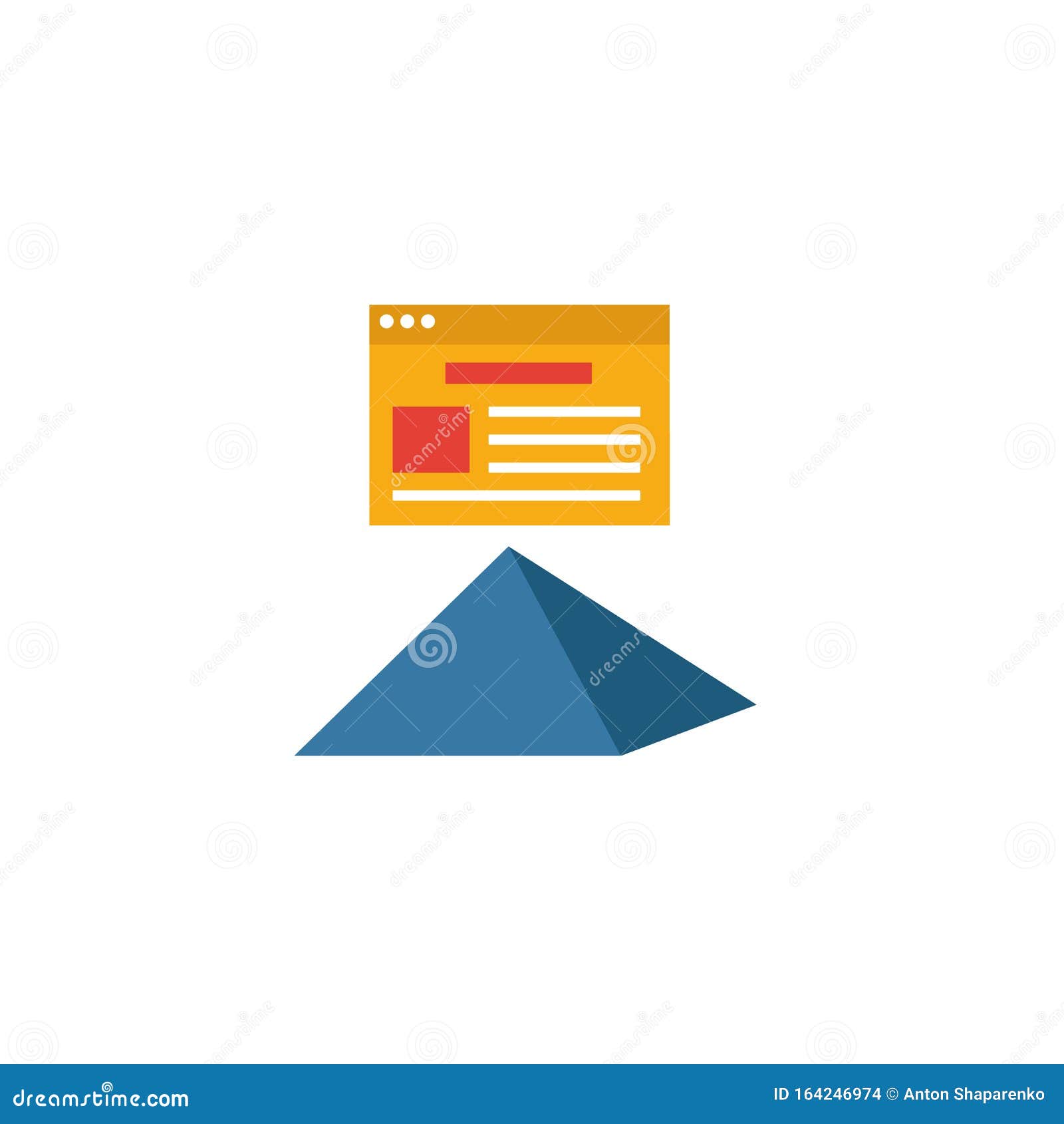 Cornerstone Content Icon. Simple Flat Element from Content Collection ...