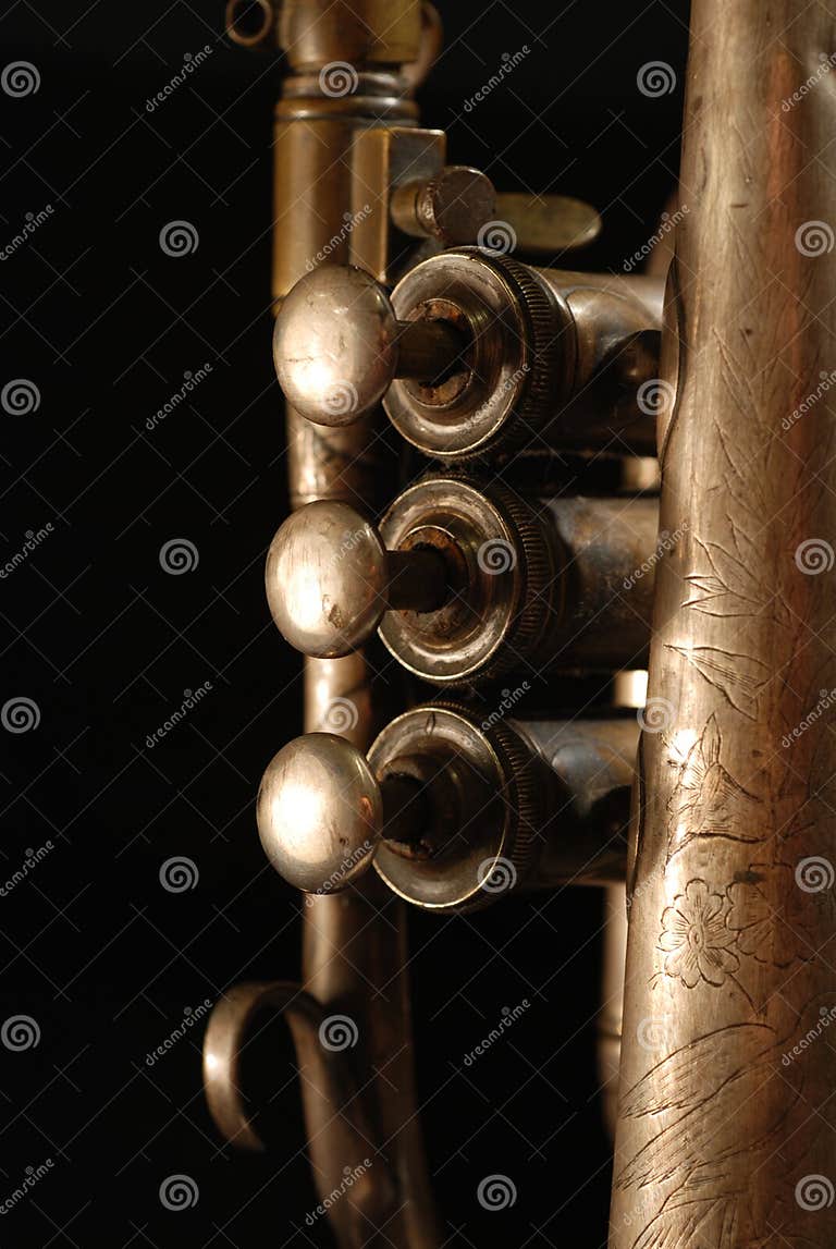 Cornet musical instrument. stock image. Image of instrument - 9583671