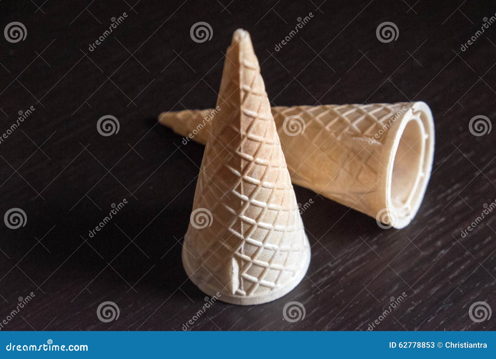 Cornet stock image. Image of cornet, sweet, waffle, summer - 62778853