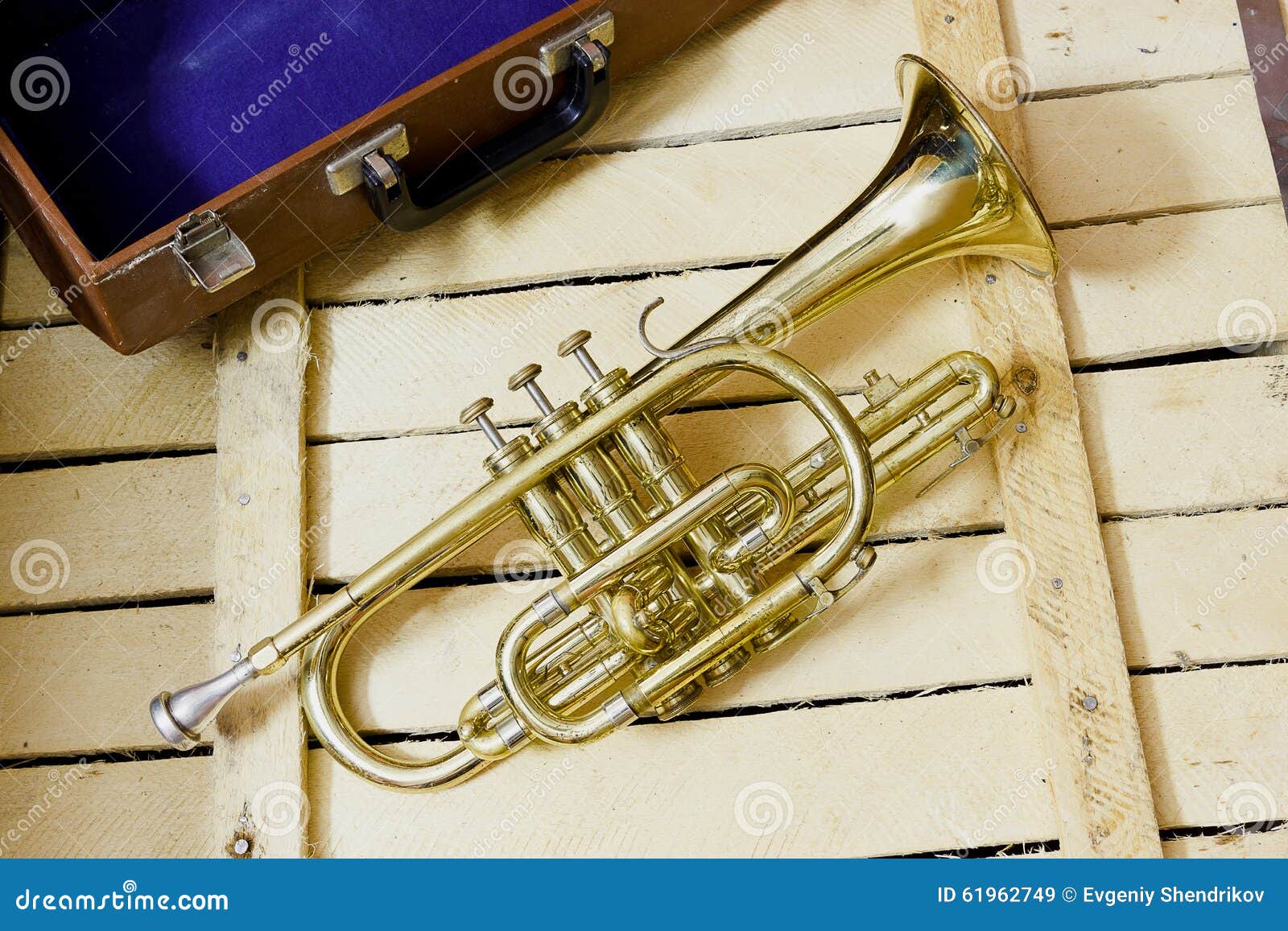 Cornet stock image. Image of board, classic, cornet, musical - 61962749