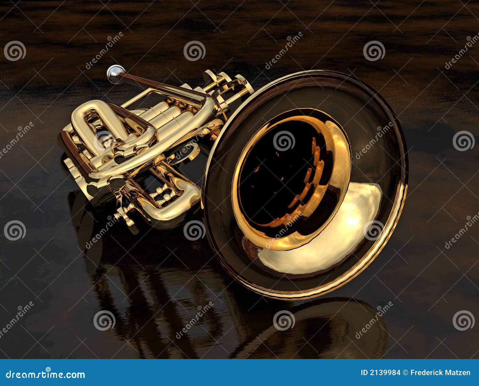 Cornetta - 01 illustrazione di stock. Illustrazione di ottone - 2139984