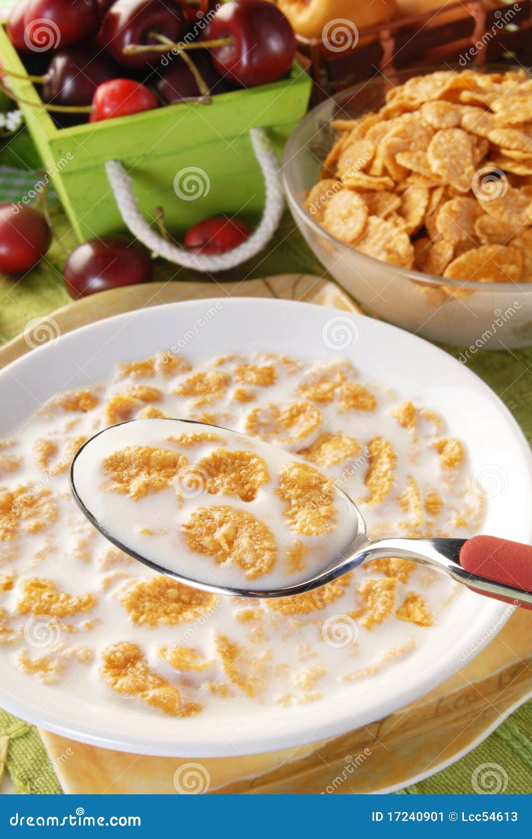 Cornflakes stock image. Image of almond, breakfast, cereal - 17240901