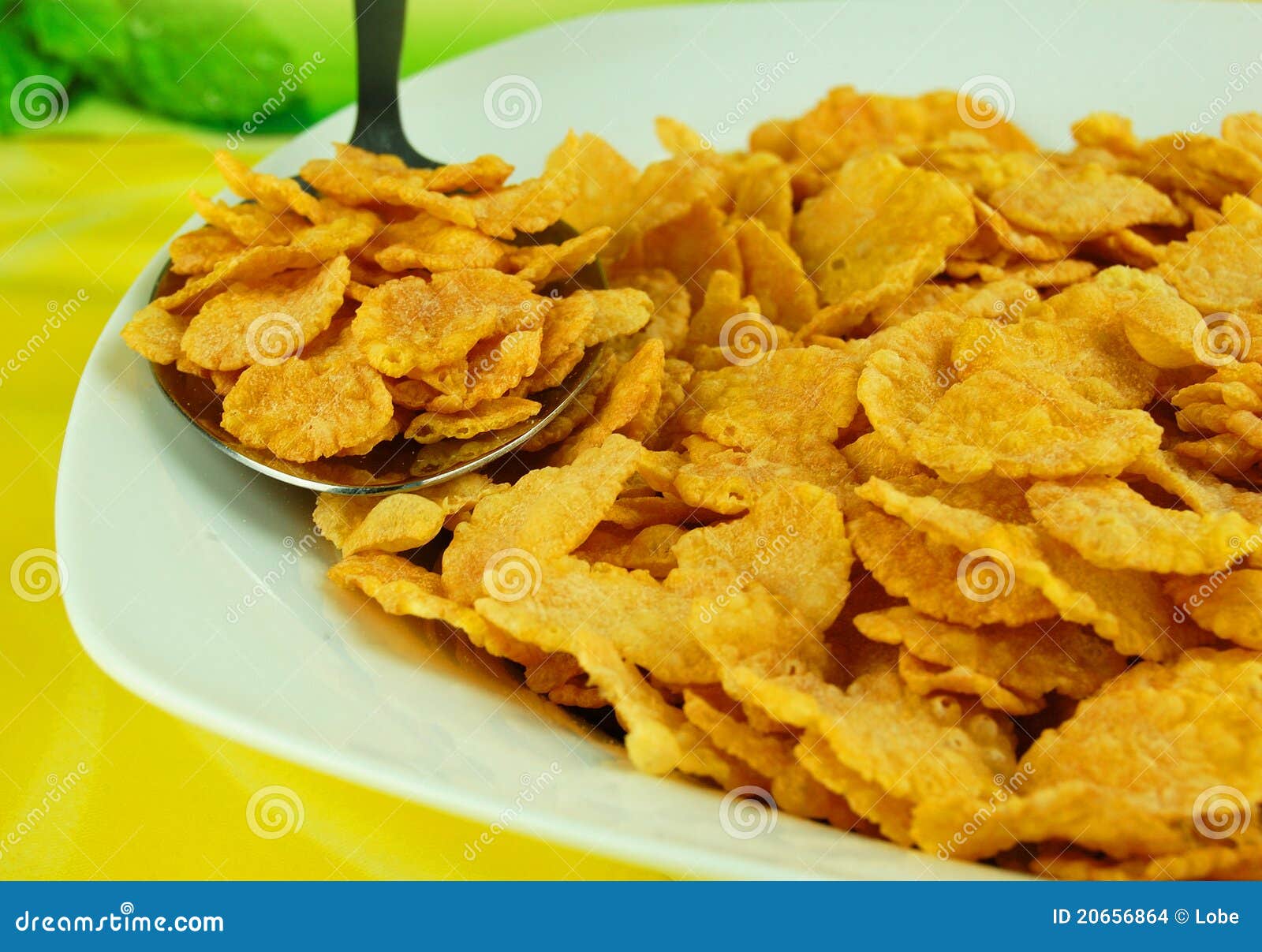 Cornflakes photo stock. Image du régime, humeur, nourriture - 20656864