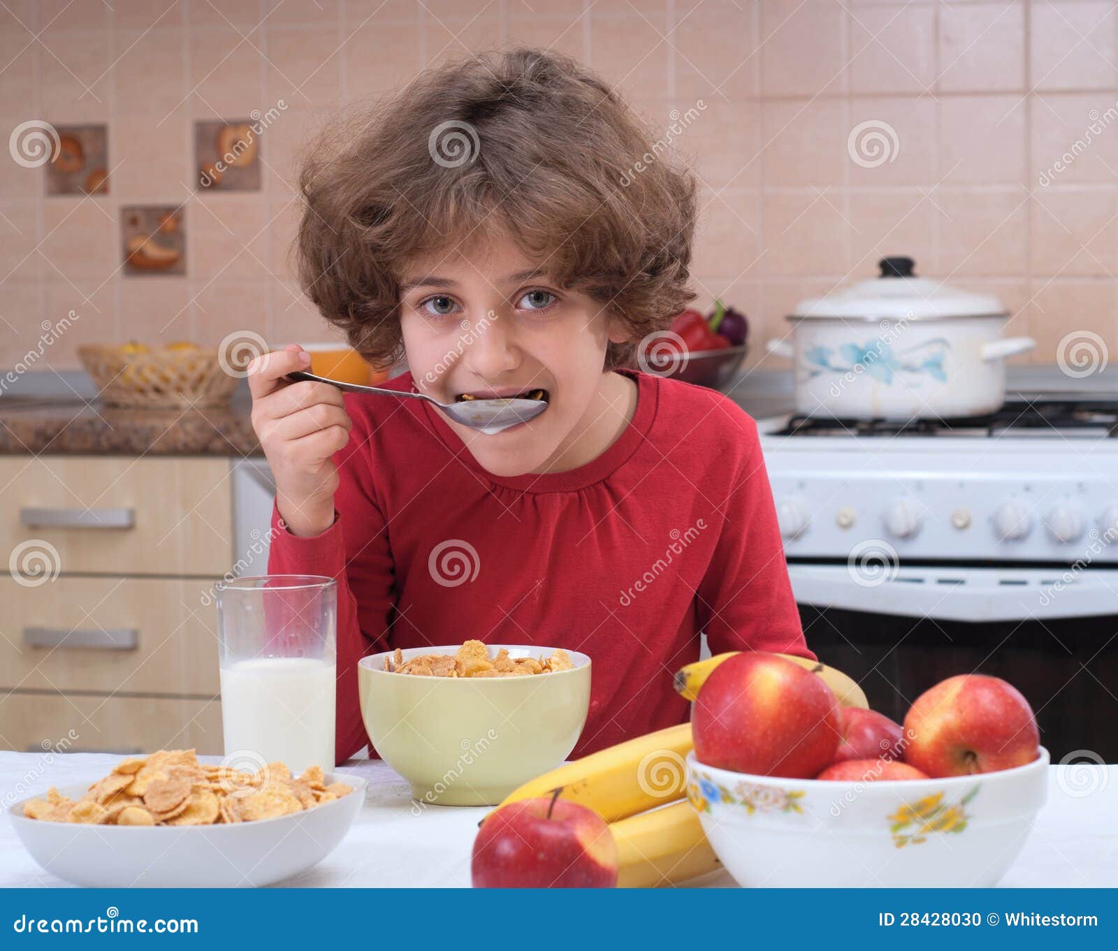 Cornflakes stock photo. Image of caucasian, cornflakes - 28428030