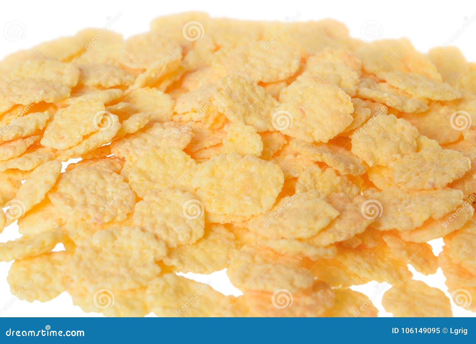 Cornflakes Close Up Isolated Stock Image - Image of healthy, crisp ...
